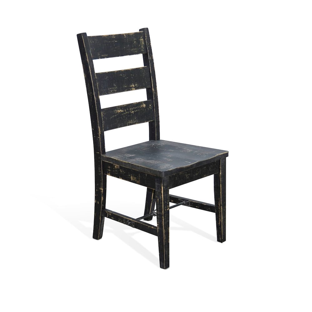 Sunny Designs Marina Black Sand Ladderback Chair (Set of 2) - Walmart.com