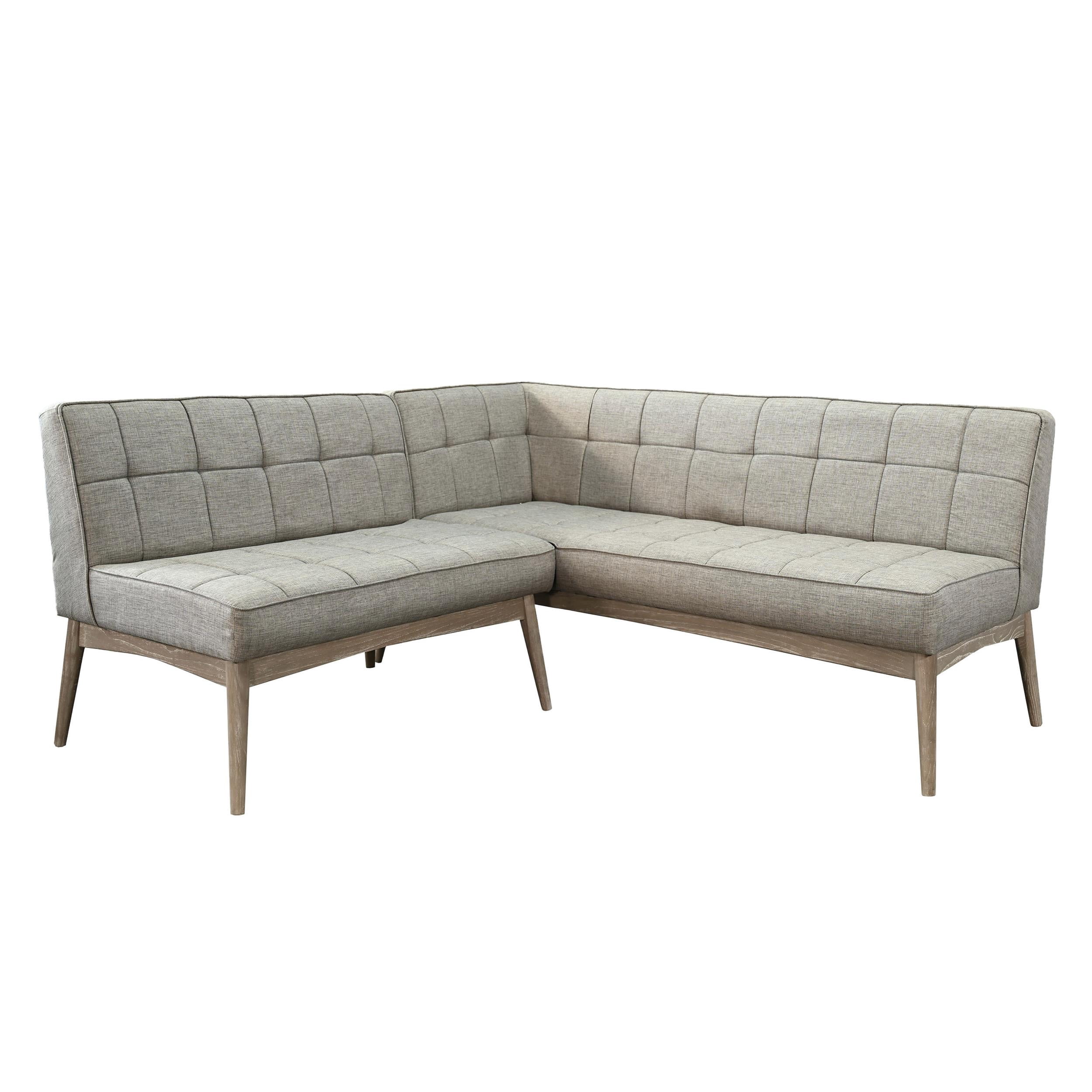 Sunny Designs Mia Mid-Century Modern Tufted Upholstered Corner Dining ...