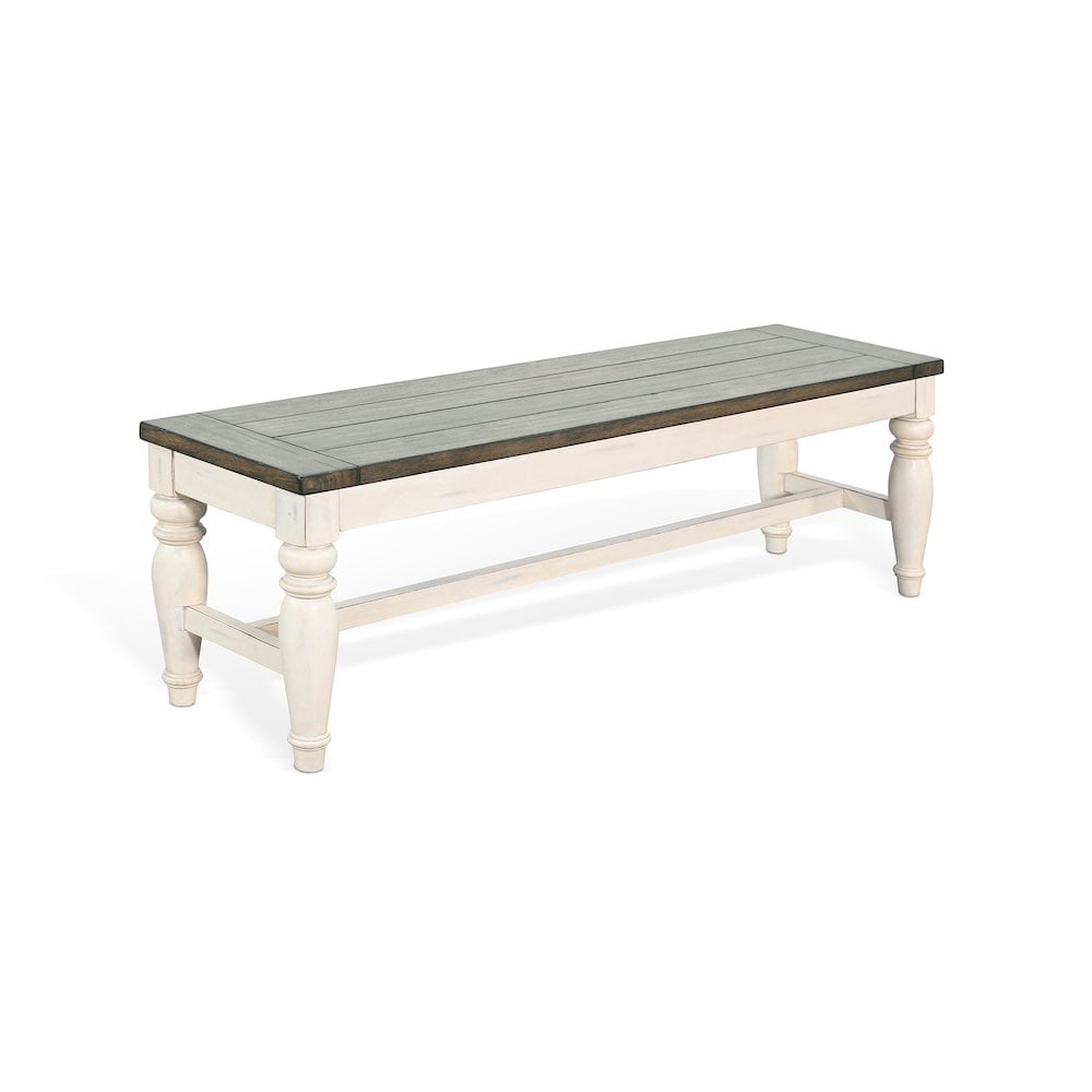 Sunny Designs Pasadena Bench with Mindi Veneer Seat - Walmart.com