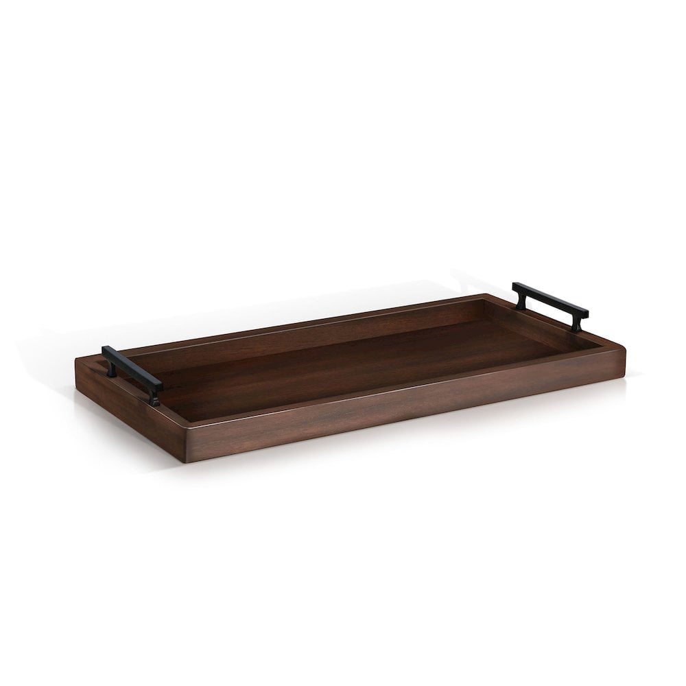 Sunny Designs Rectangular Tessa Wood Dining Table Tray - Walmart.com