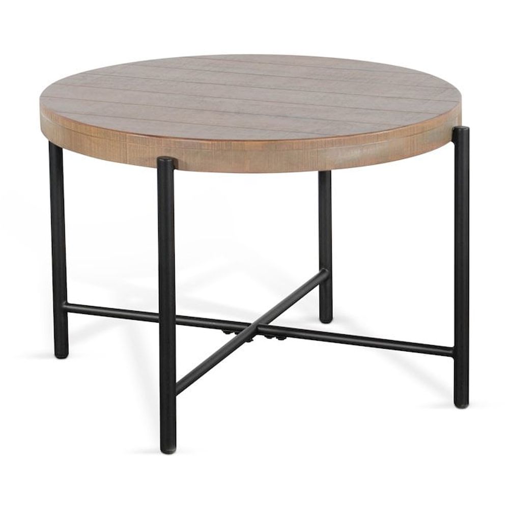 Sunny Designs Round 28" Distressed End Table - Walmart.com