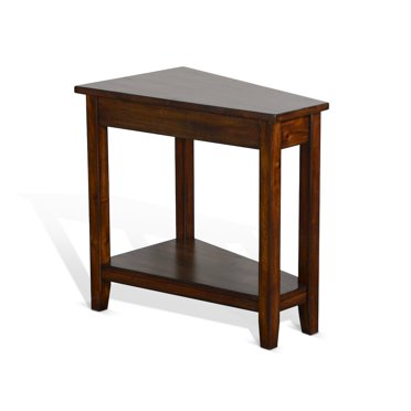 Sunny Designs 16" Transitional Wood Chair Side Table in Light Brown ...