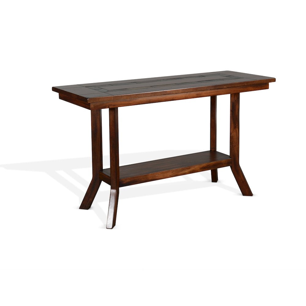 Sunny Designs Santa Fe Sofa Table, 48.5", Dark Chocolate Wood with ...