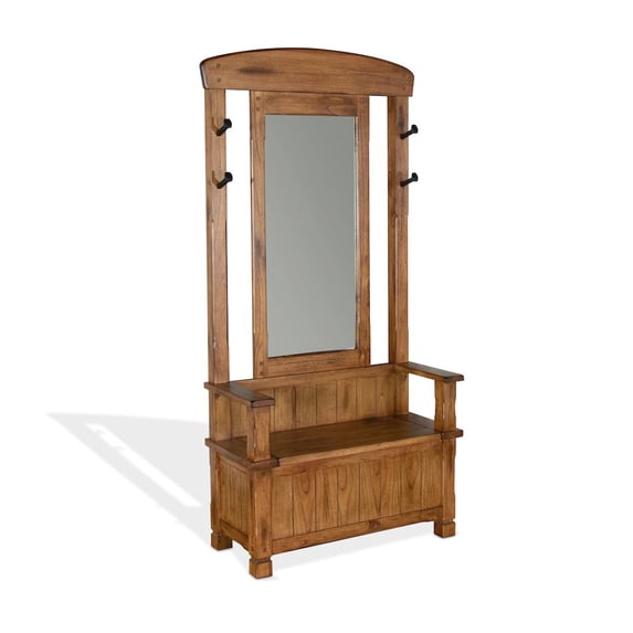 Sedona Farmhouse Entryway Coat Rack/Hall Tree by Sunny Designs, Rustic ...