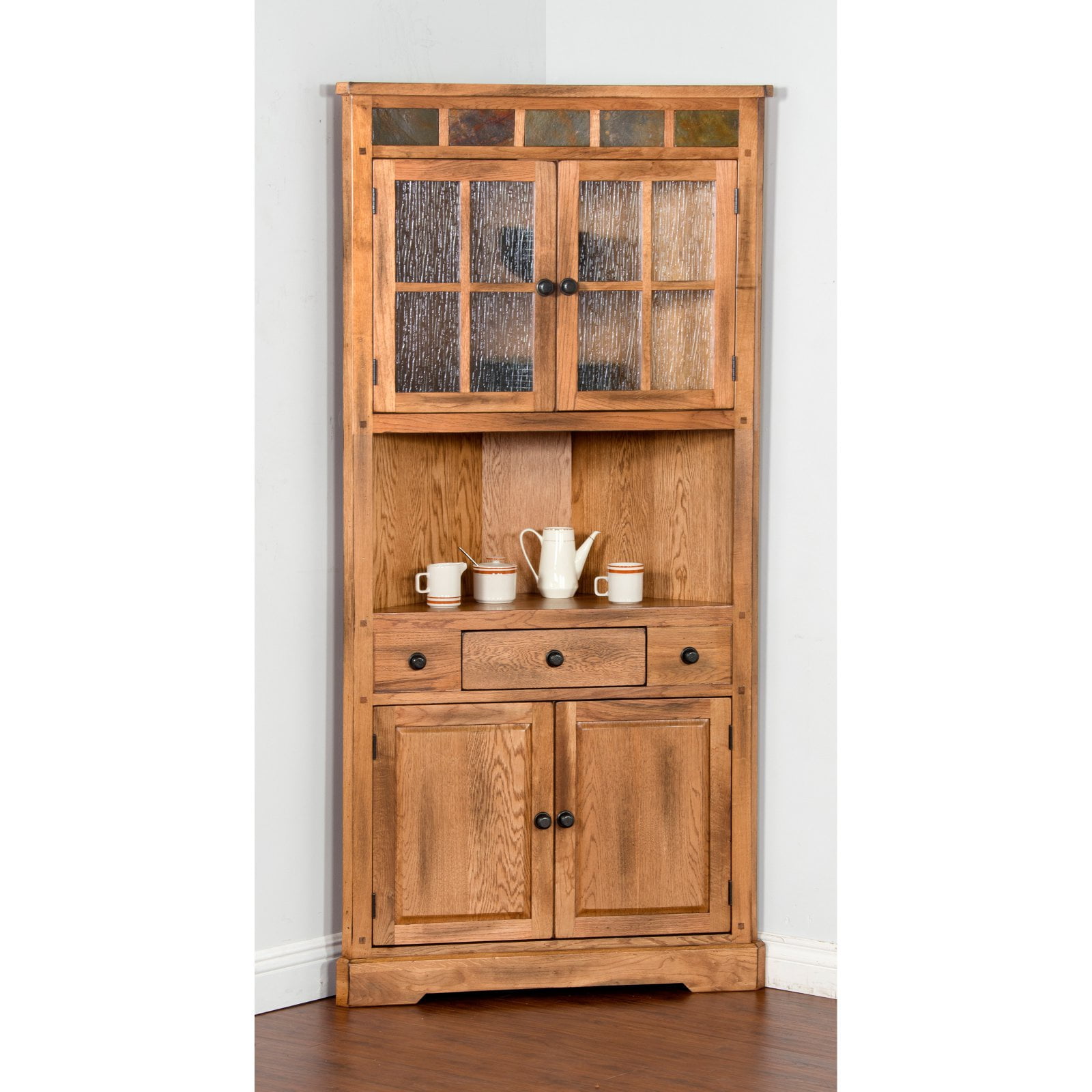 Sunny Designs Sedona Corner China Cabinet - Walmart.com