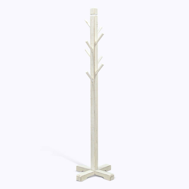 Sunny Designs Traditional Solid Wood Hat Rack with 8-Prong Hooks in ...