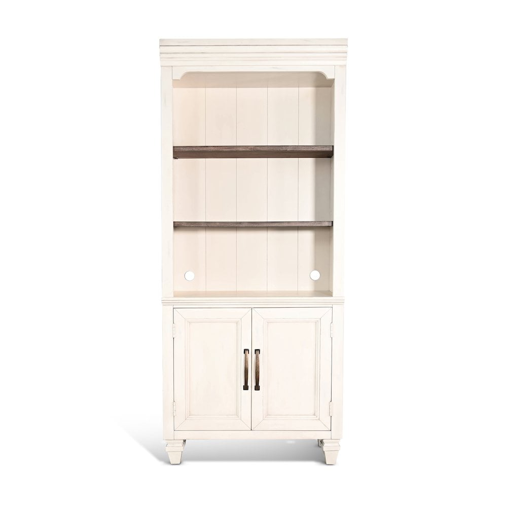 Sunny Designs white Two-Tone Wood Bookcase - Walmart.com