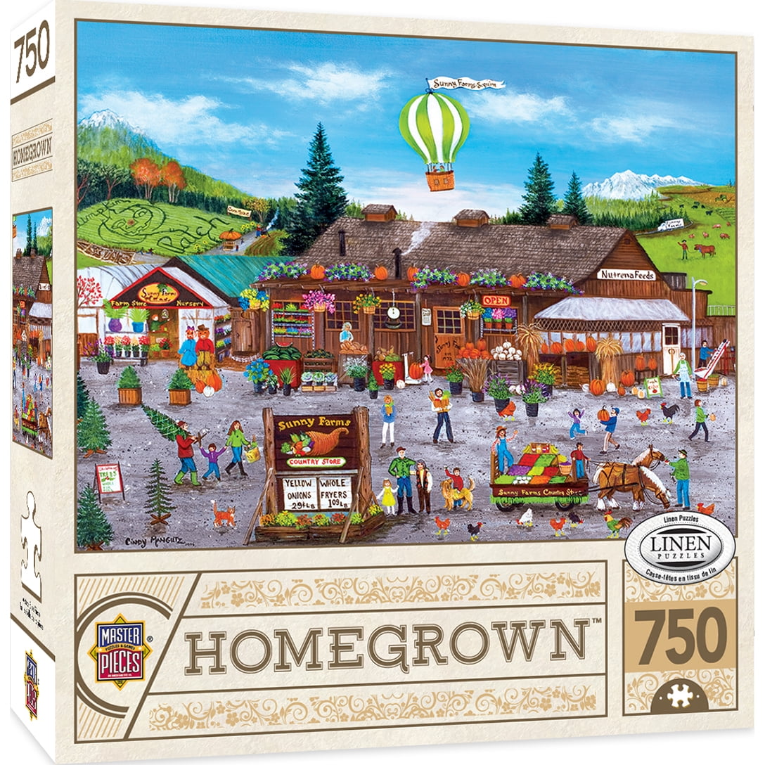MasterPieces 750 Piece Jigsaw Puzzle for Adults - Sunny Farms - 18"x24 ...