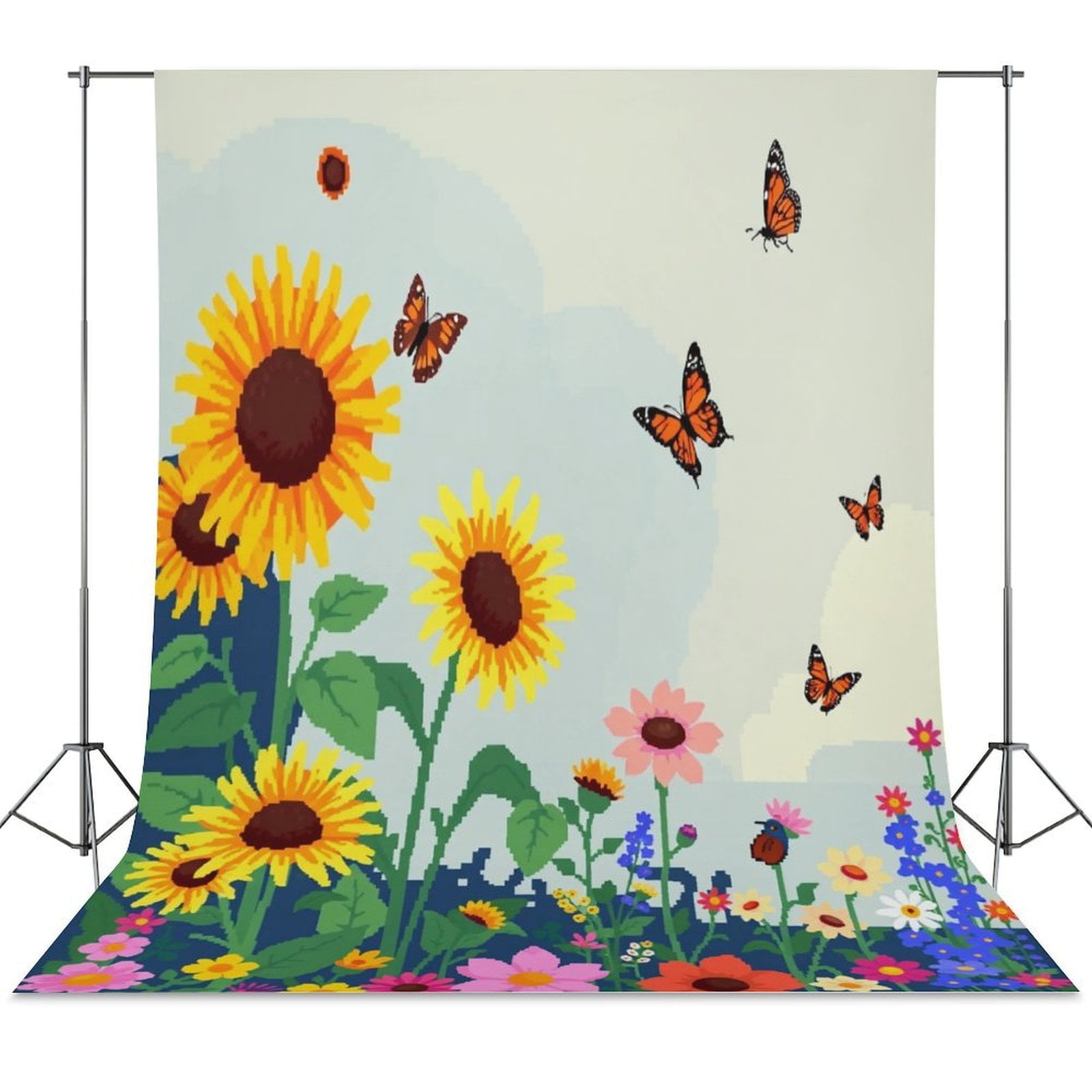 Sunny Floral Garden Backdrop Baby Shower Newborn Portrait Girl Boy ...