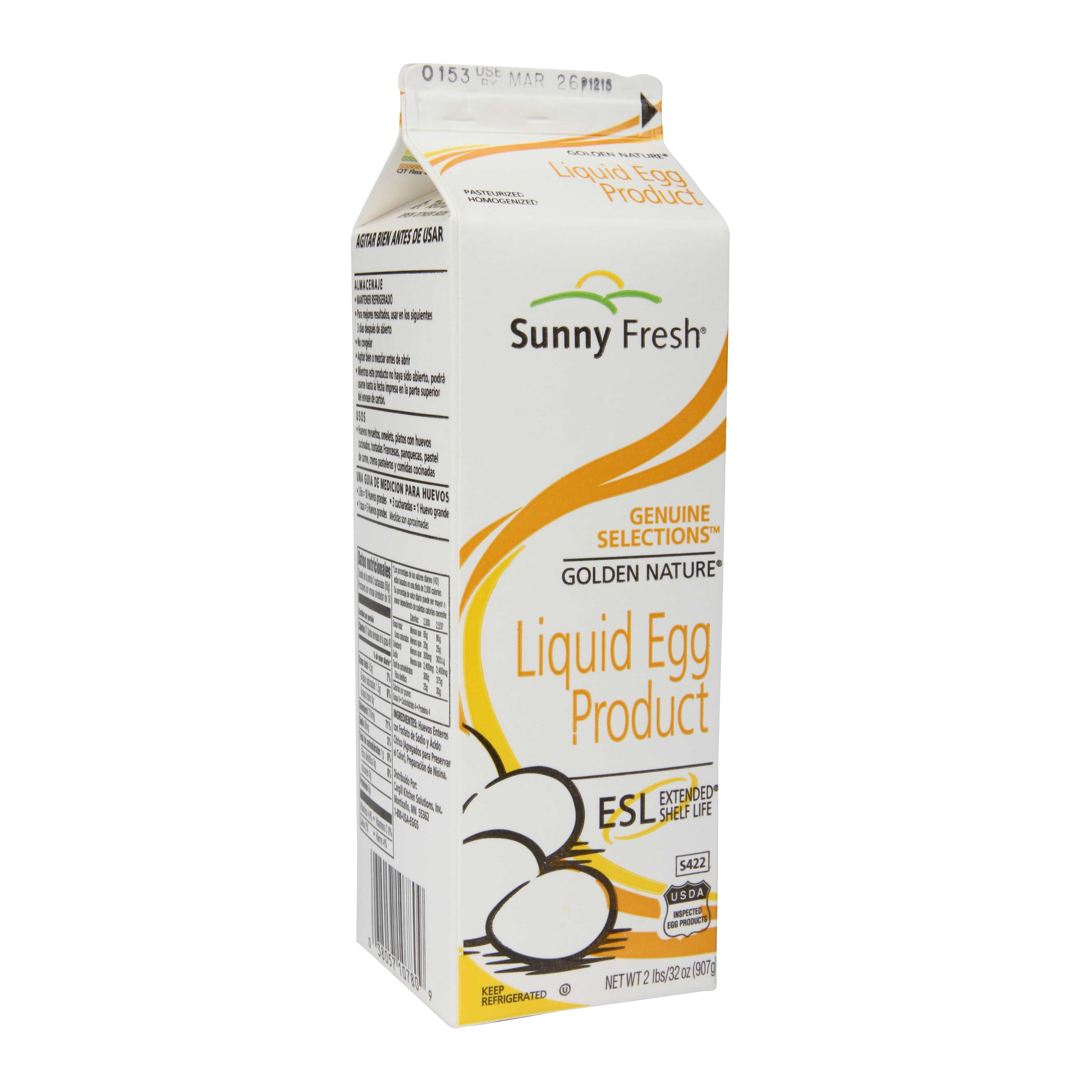 Sunny Fresh Golden Nature Liquid Egg, 32 Ounce -- 12 per case - Walmart.com
