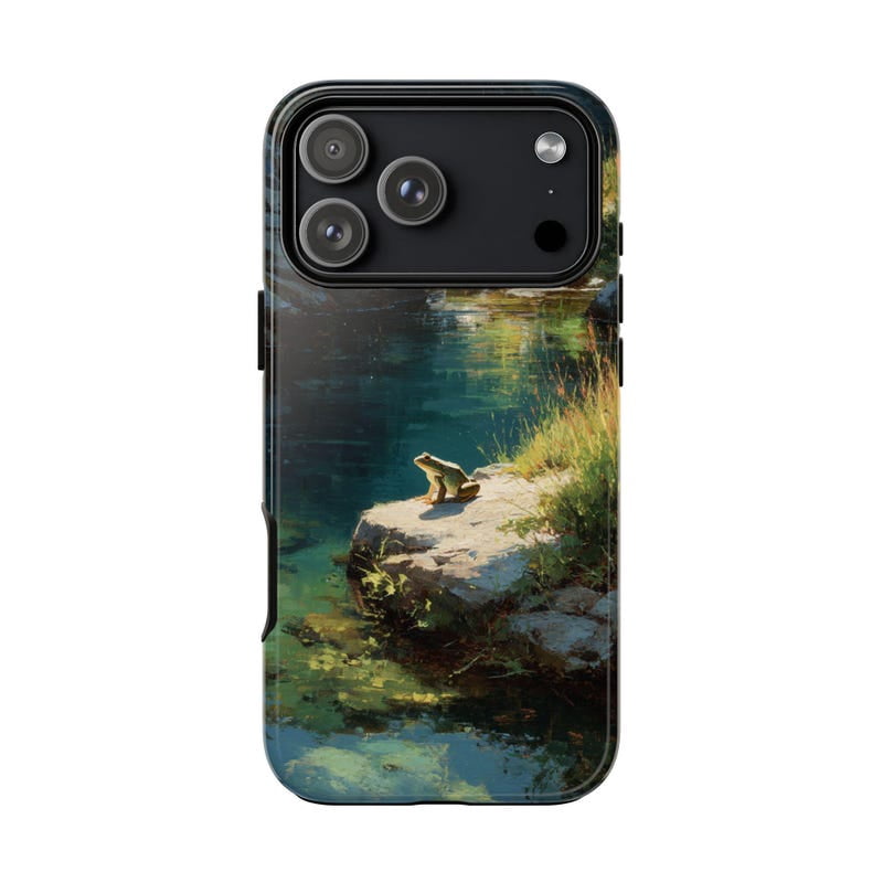 Sunny Frog River Creek Nature Case with iPhone 17 to 11 Pro Max H01476 ...