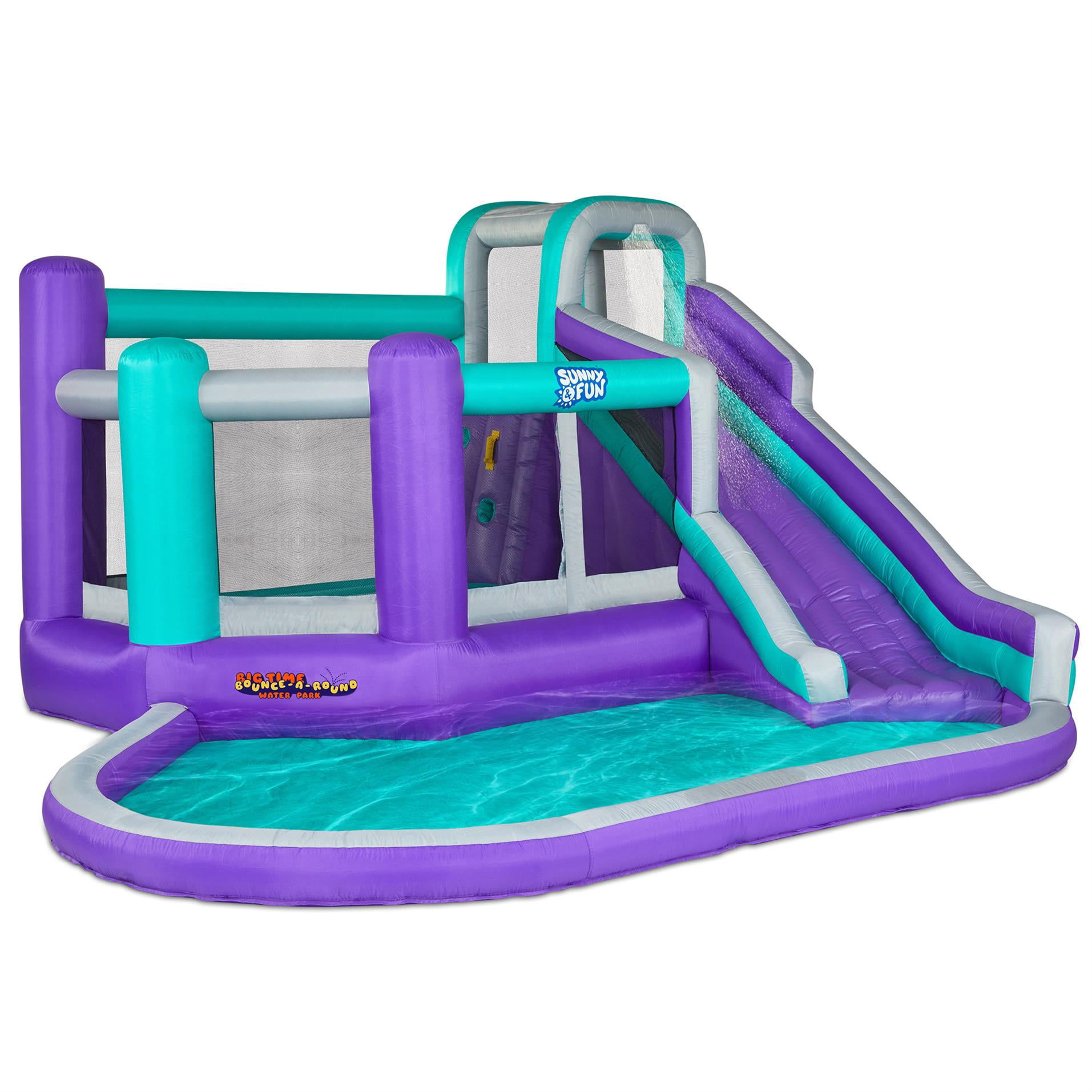 Sunny & Fun Inflatable Water Slide, Blow up Pool & Bounce House for ...