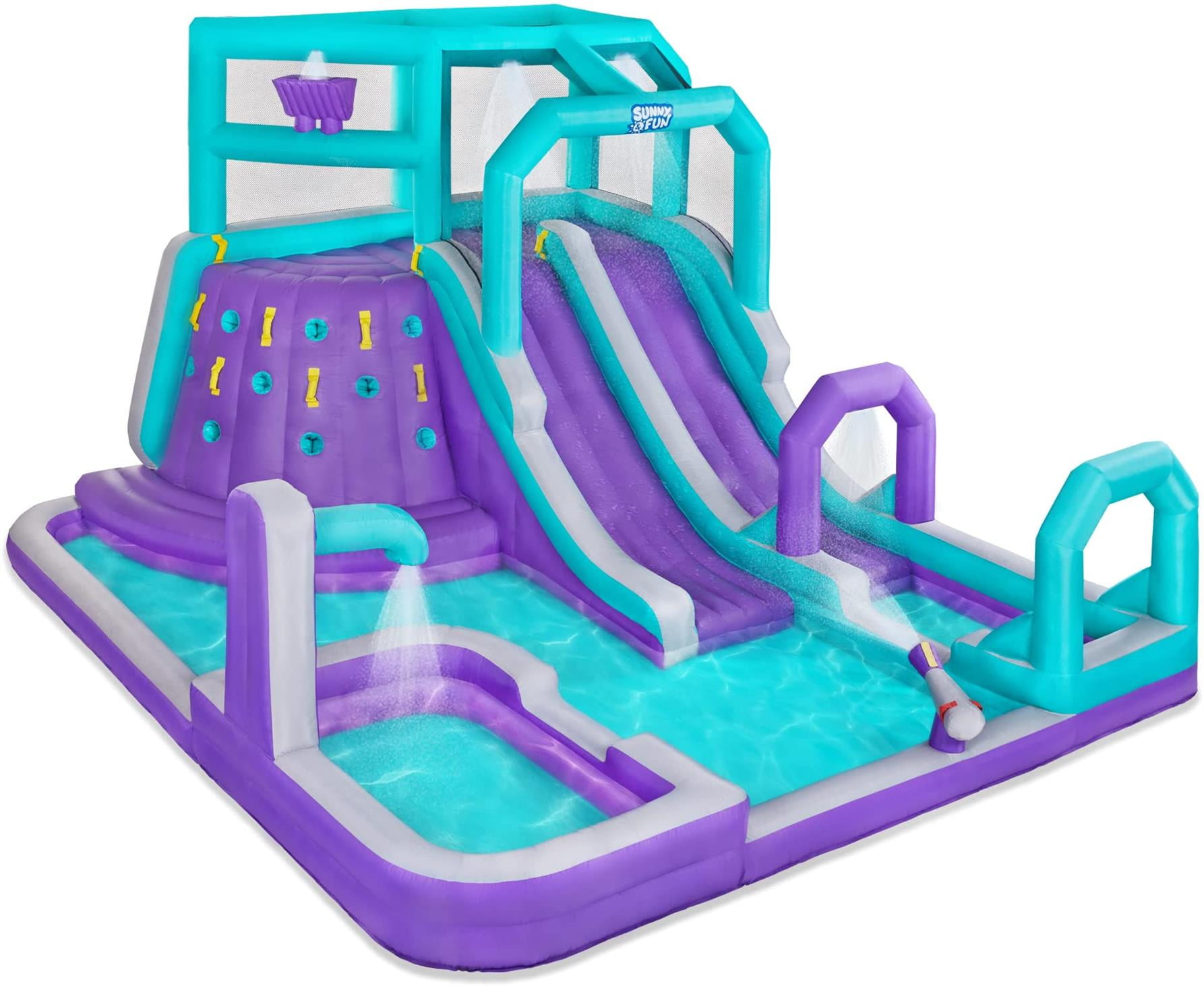 Free Shipping! Sunny & Fun Inflatable Water Slide & Blow up Pool, Child ...