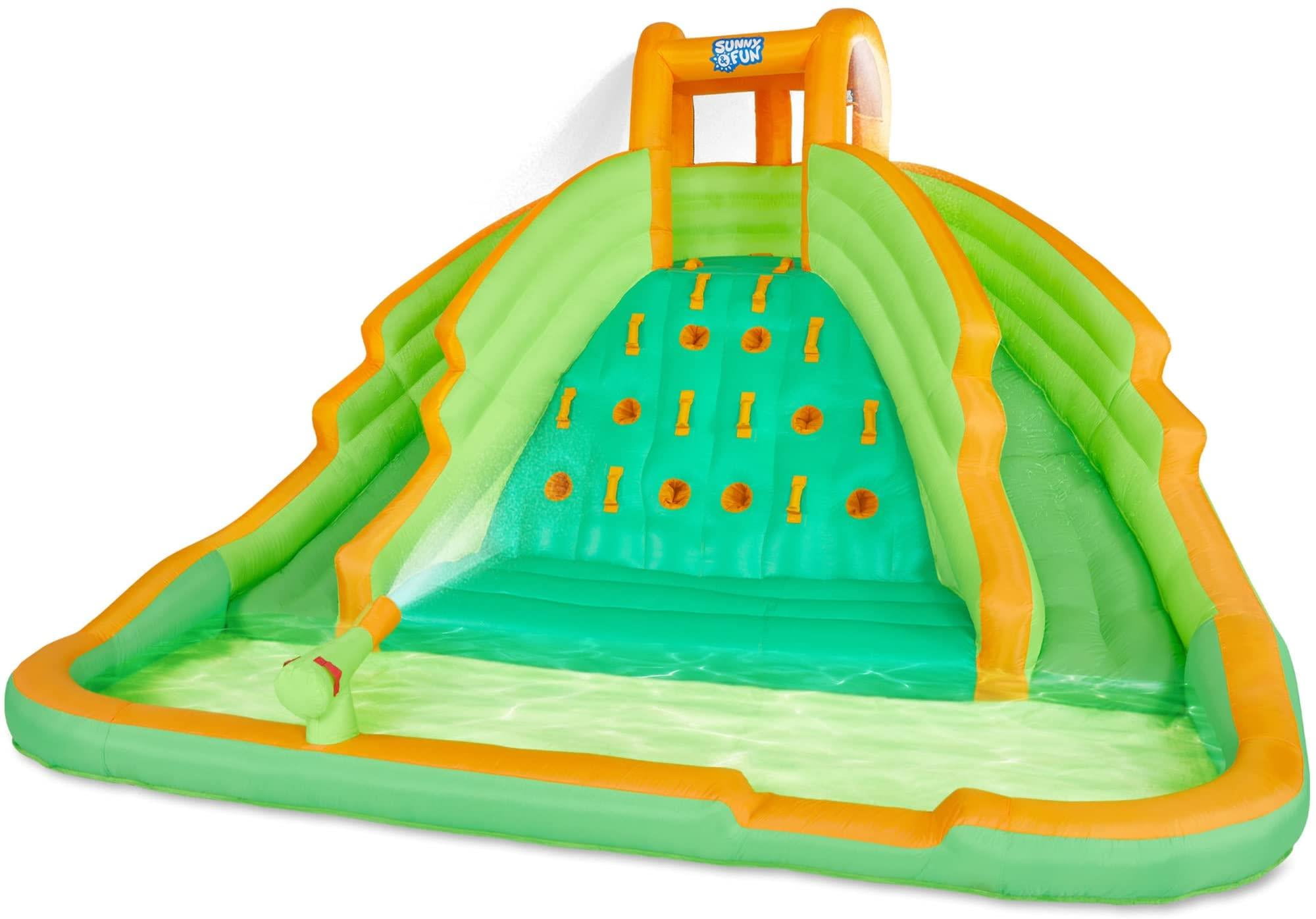 Sunny & Fun Inflatable Water Slide & Blow up Pool, Kids Water Park for ...