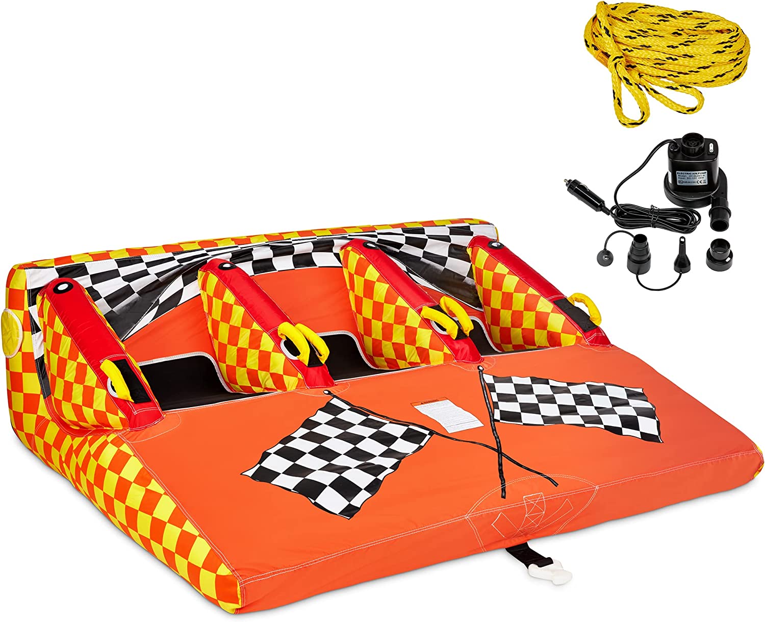 Sunny & Fun Towable Water Tube, 2 & 3 Person Inflatable Floating Raft ...