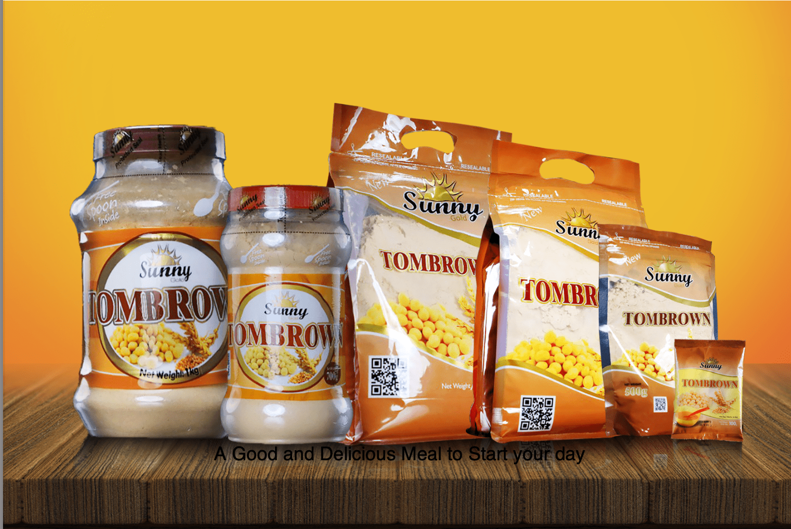Sunny Gold Family-Favorite Tombrown Cereal, 4.4LB (2KG) Sachet - Nutritious Tom Brown Porridge ...