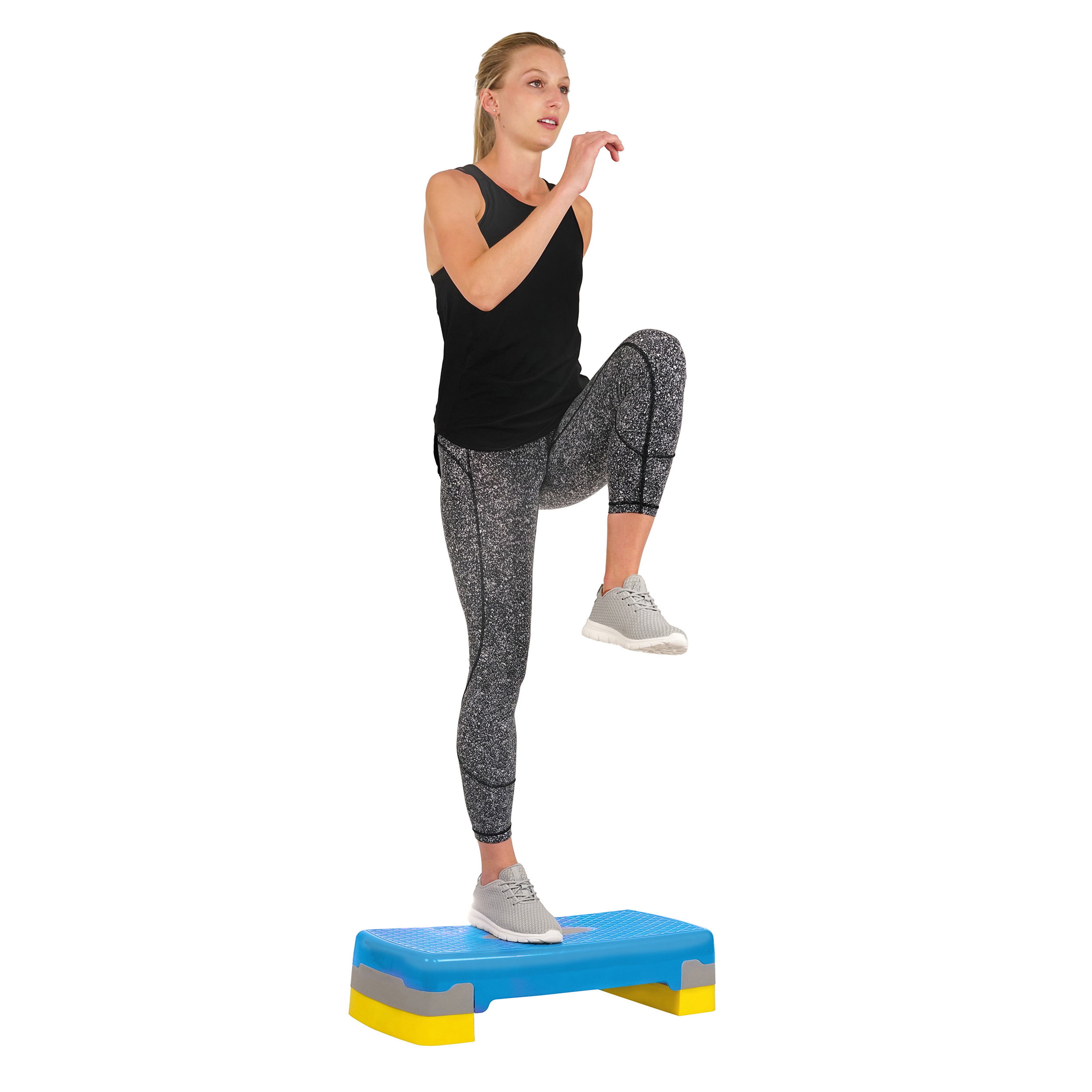 Sunny Health & Fitness Aerobic Workout Stepper Exercise Step Platform ...