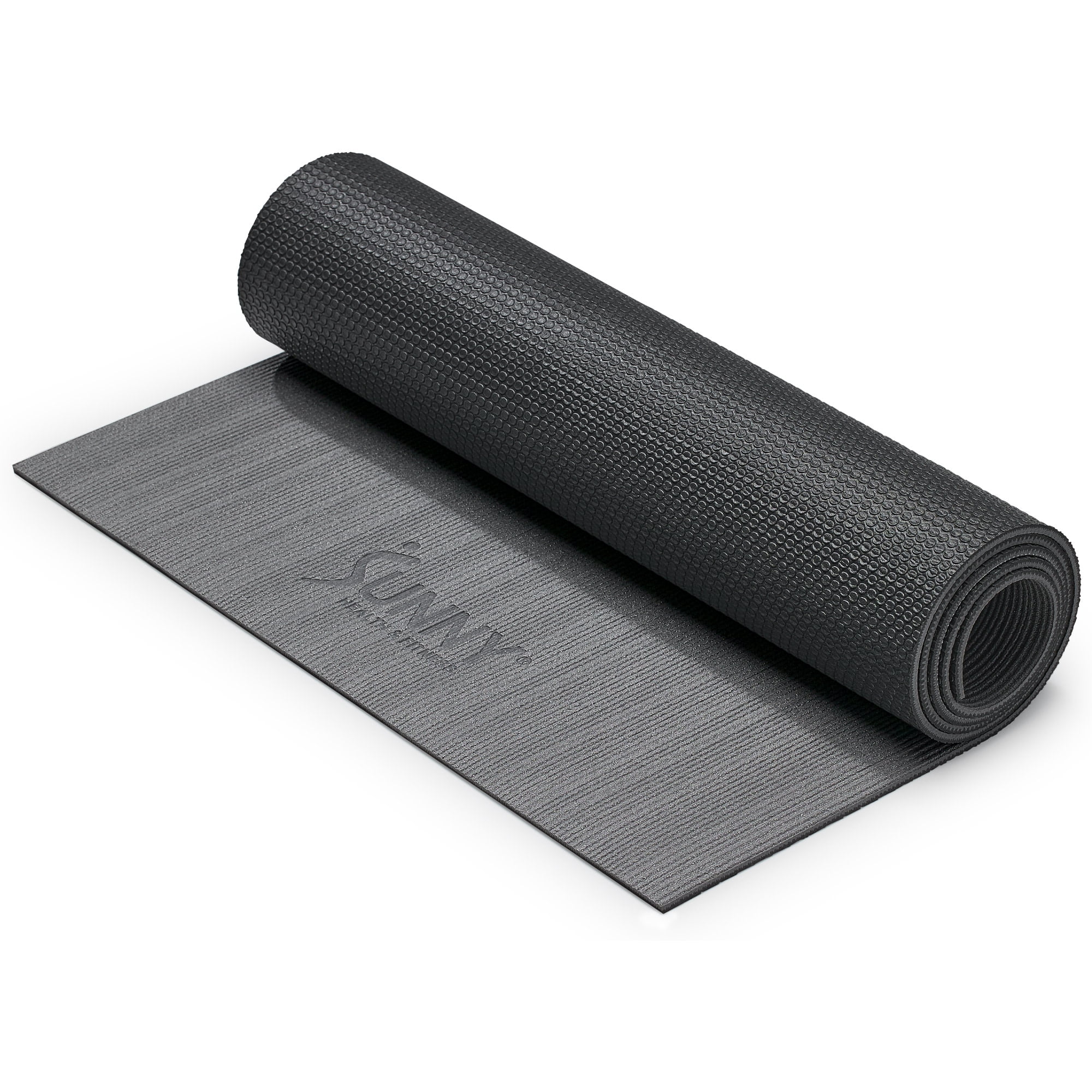 Sunny Health & Fitness Anti-Slip Dual Color Exercise Yoga Mat (Grey ...