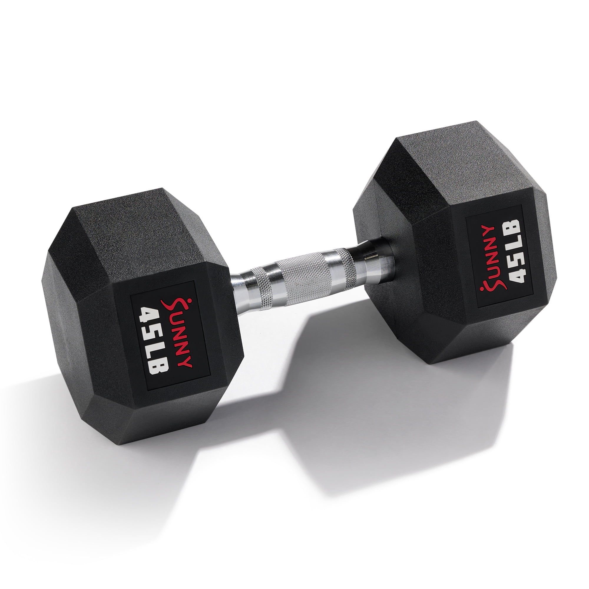 Sunny Health & Fitness Core Fit Hex Style Dumbbells 45-Pound (Single ...