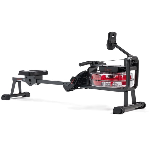 Sunny Health & Fitness Hydro Compact Water Rowing Machine, 6-Level ...