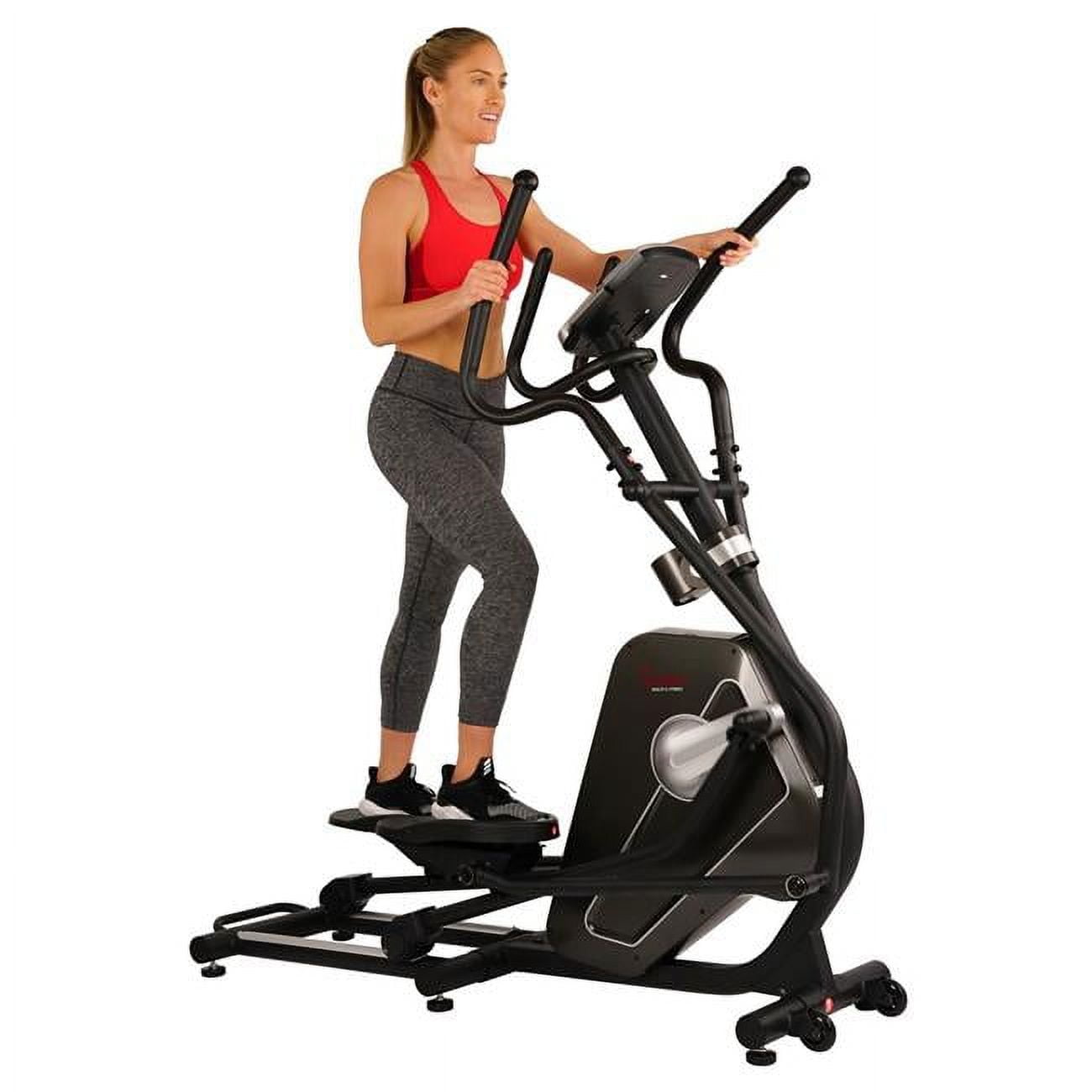 Sunny Health & Fitness Magnetic Trainer Elliptical Machine with LCD ...