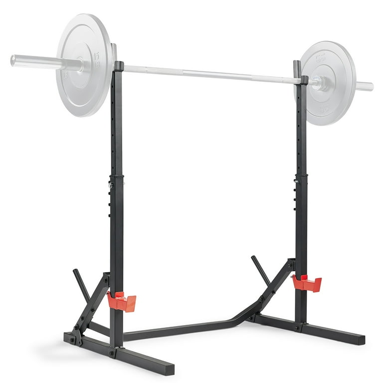 Multifunctional Adjustable Bench Press Squat Rack Sunny Health Fitness