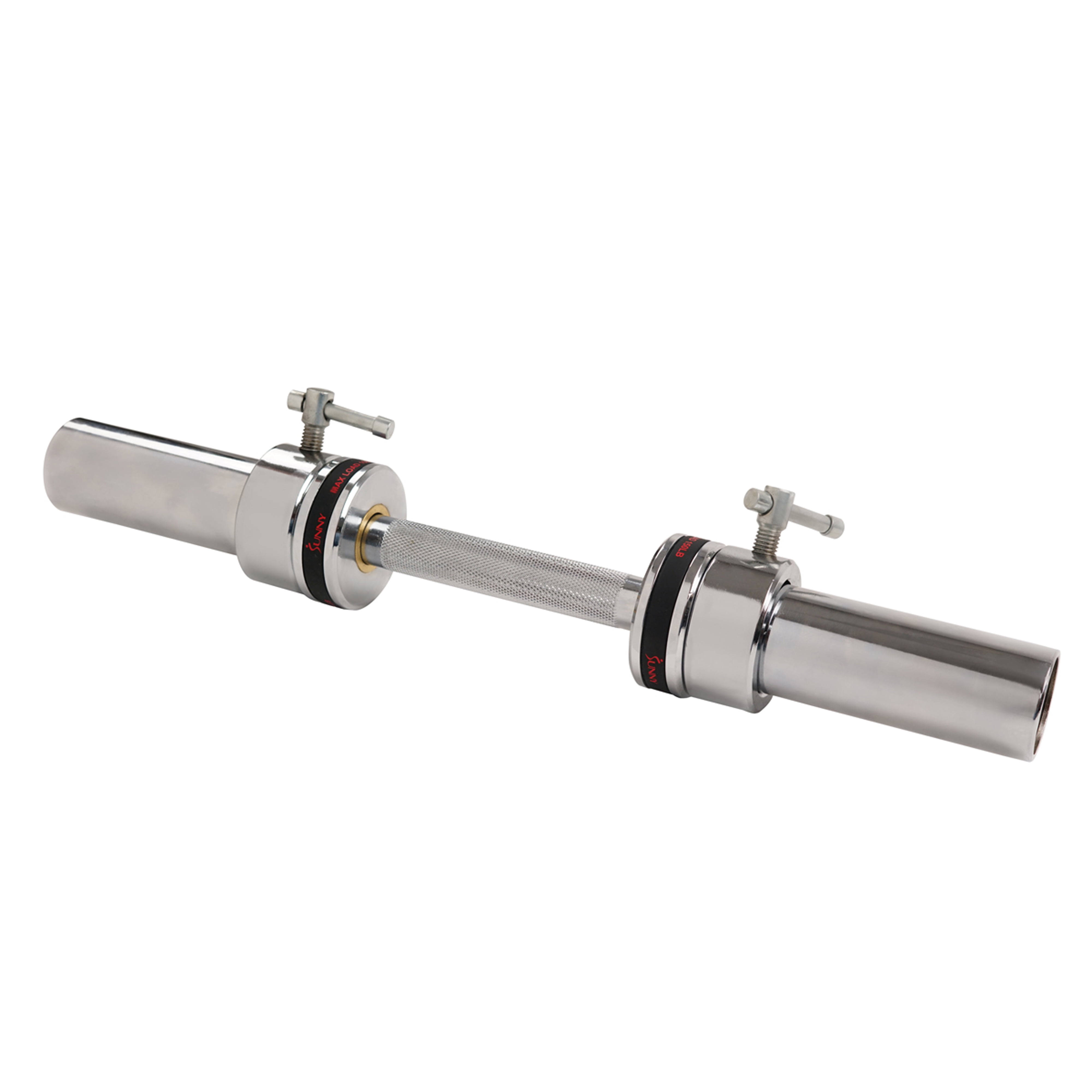 Sunny Health & Fitness Olympic 20" Single Dumbbell Handlebar with Ring ...