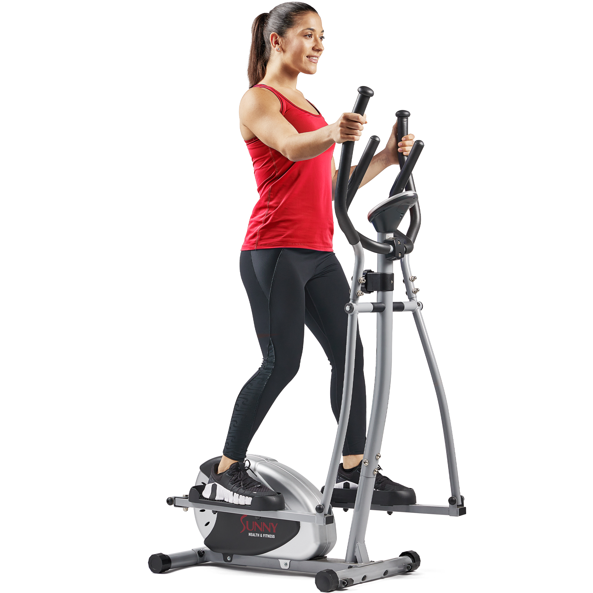 Sunny Health & Fitness Programmable Cardio Elliptical Machine Cross ...