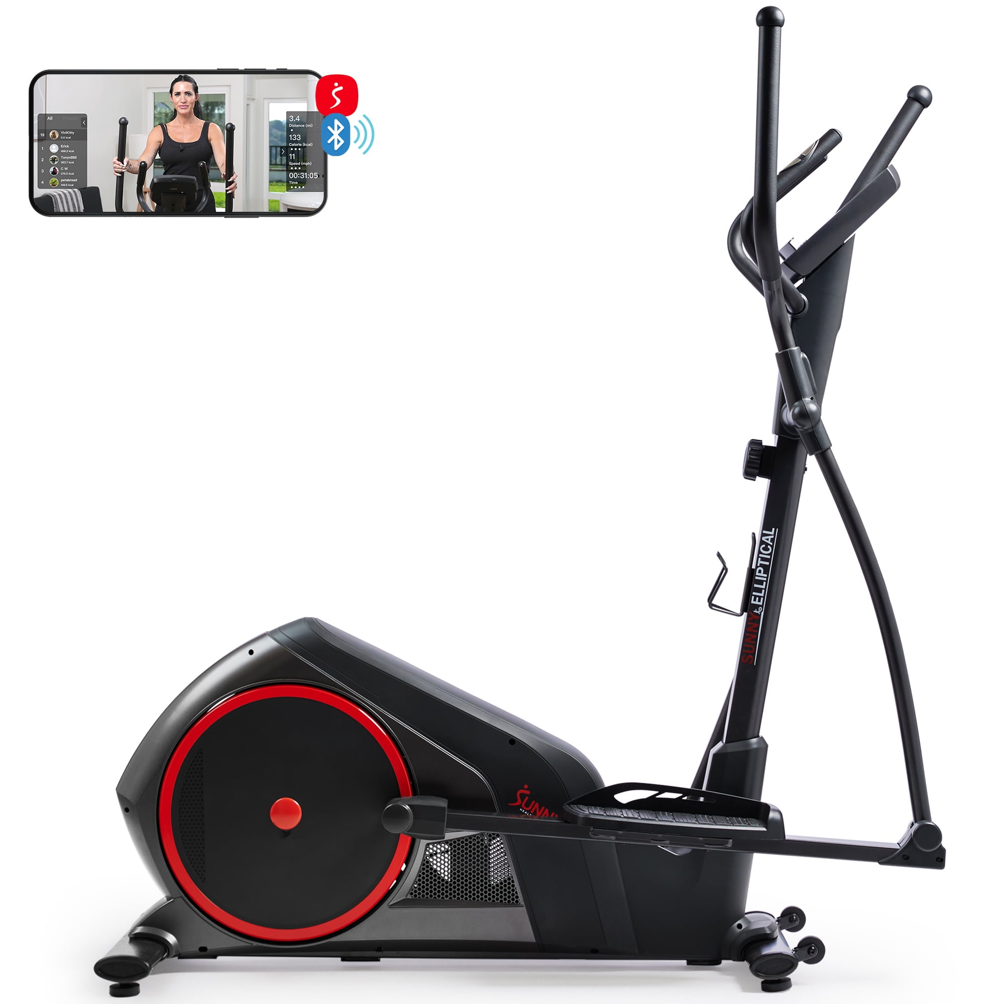Sunny Health & Fitness Full Body Elliptical Exercise Machine w 330LB ...