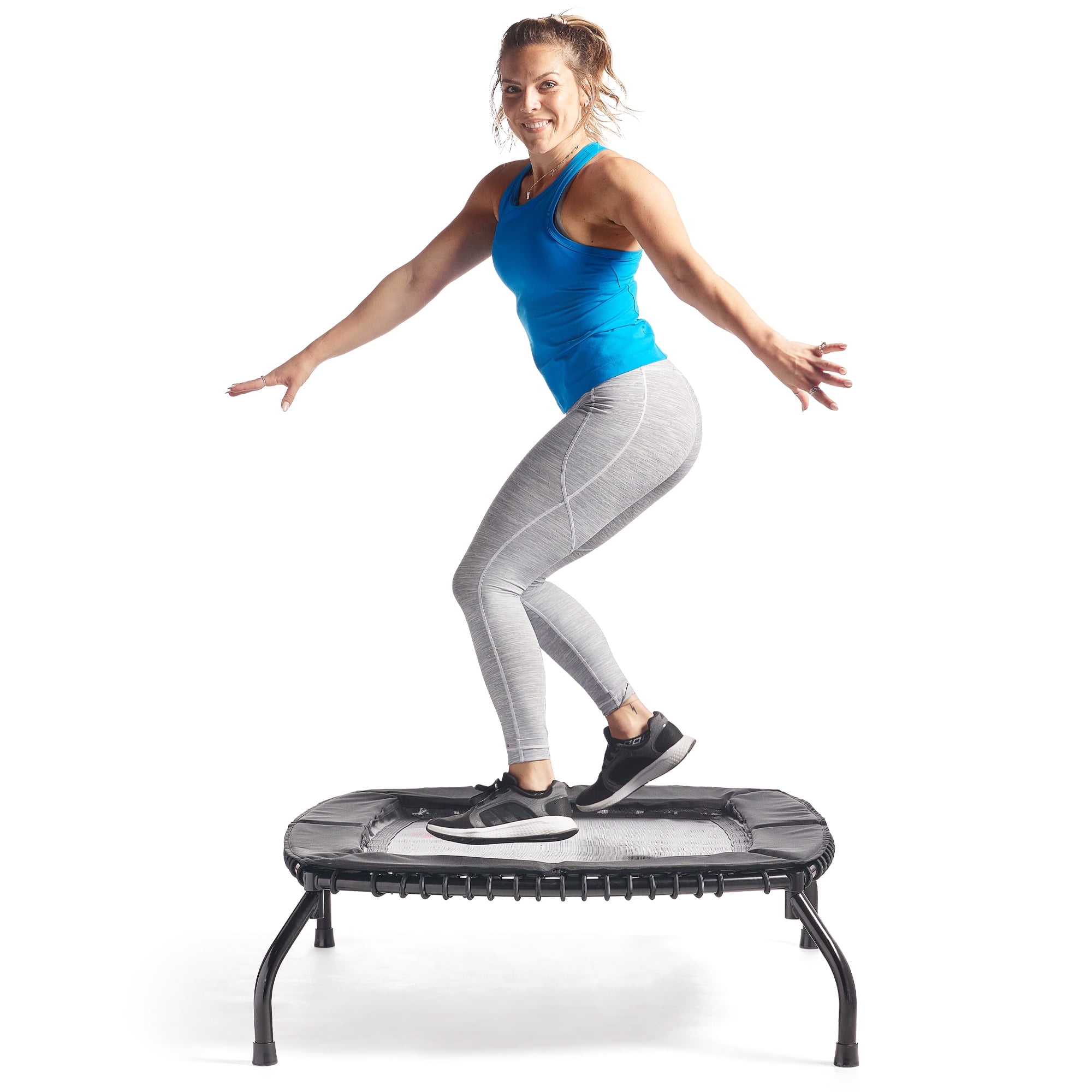 Sunny Health & Fitness Indoor Outdoor Exercise Trampoline, SF-S021048 ...