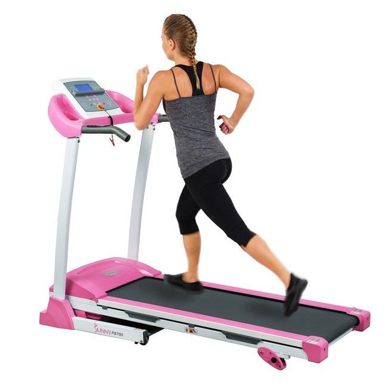 Sunny Health & Fitness Treadmill with Manual Incline & LCD Display ...