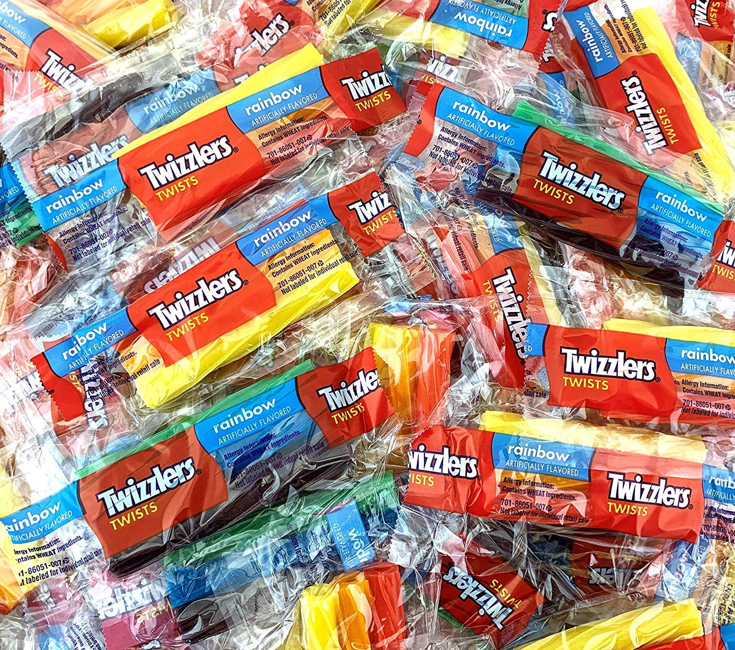 Sunny Island Twizzlers Twist Rainbow Wrapped Candy, Fruit Flavored ...