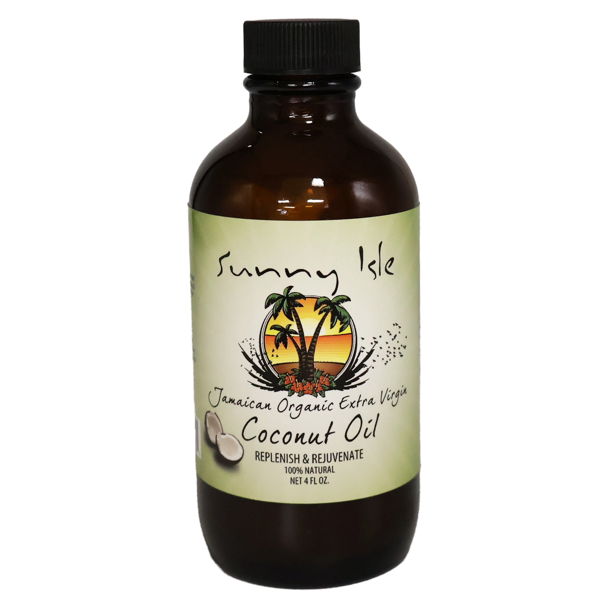 Sunny Isle Coconut Oil, Jamaican Organic Extra Virgin, 4 Oz., Pack of 6 ...