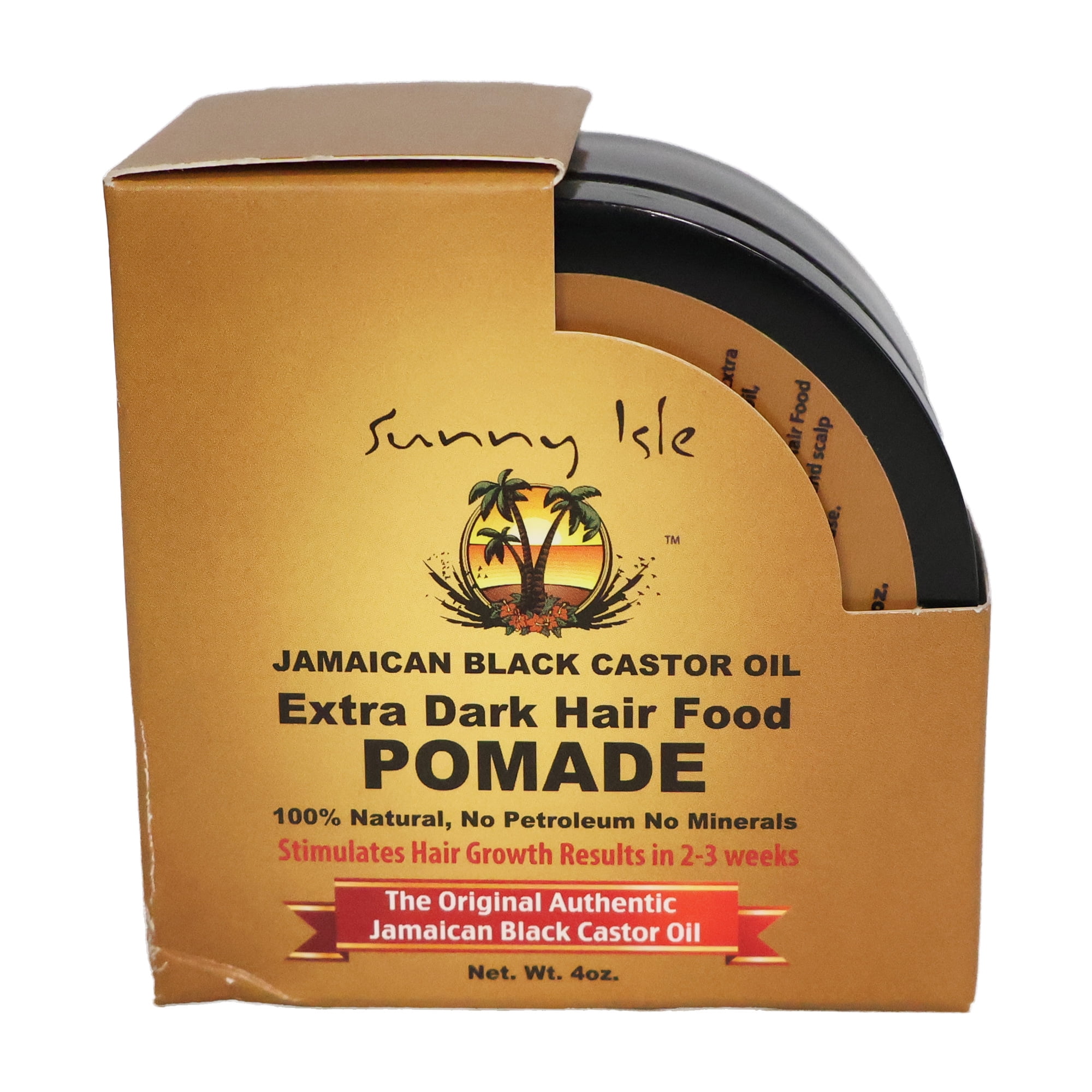 Sunny Isle Extra Dark Jamaican Black Castor Oil Hair Food Pomade, 4 Oz ...