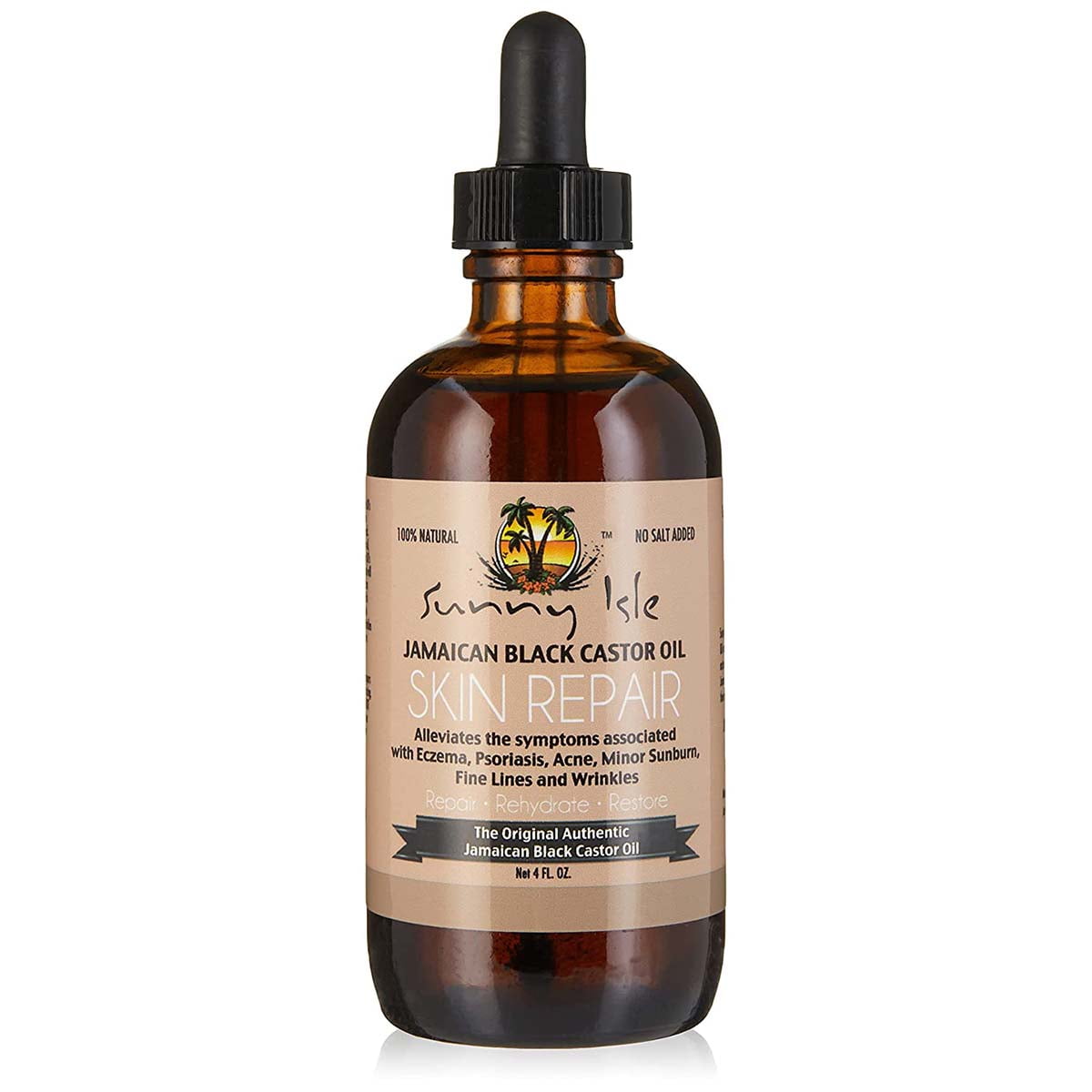 Sunny Isle Jamaican Black Castor Oil Skin Repair 4oz Enriched with ...