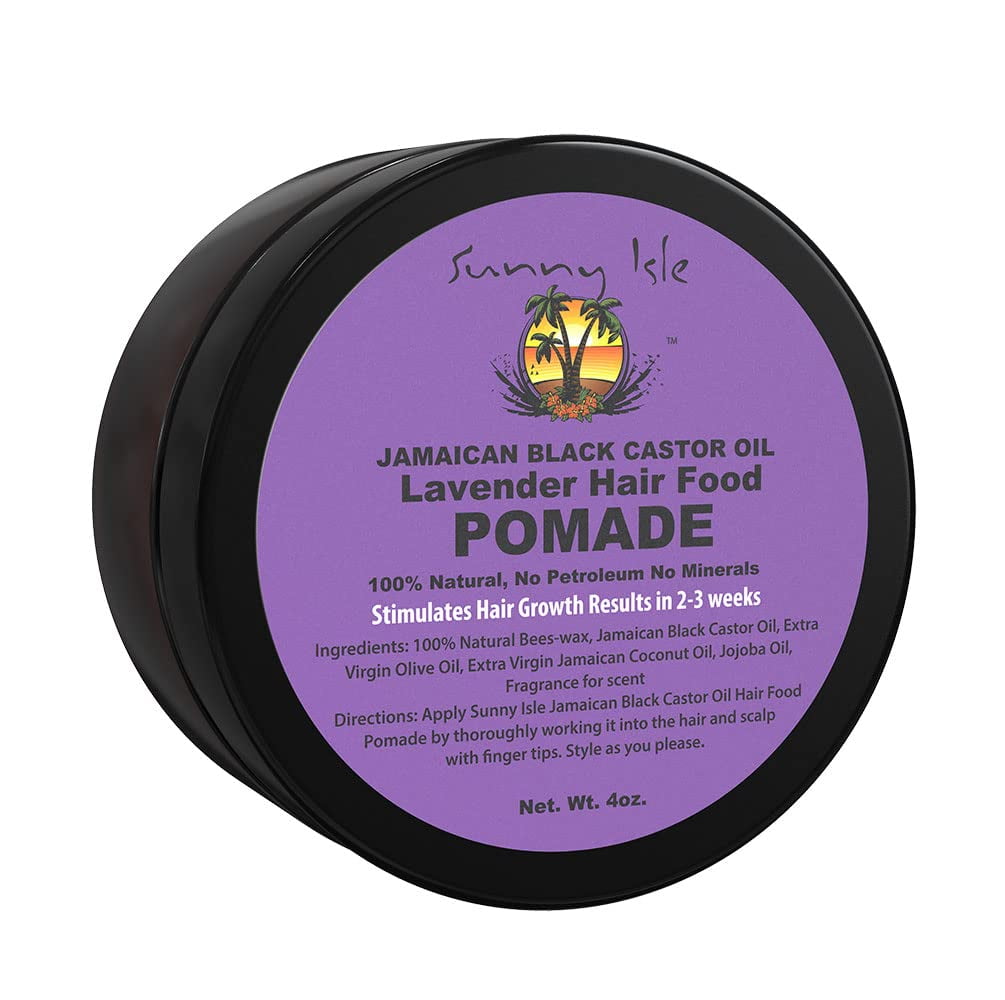 Sunny Isle Jamaican Black Castor Oil Lavender Hair Food Pomade, 4 Oz ...