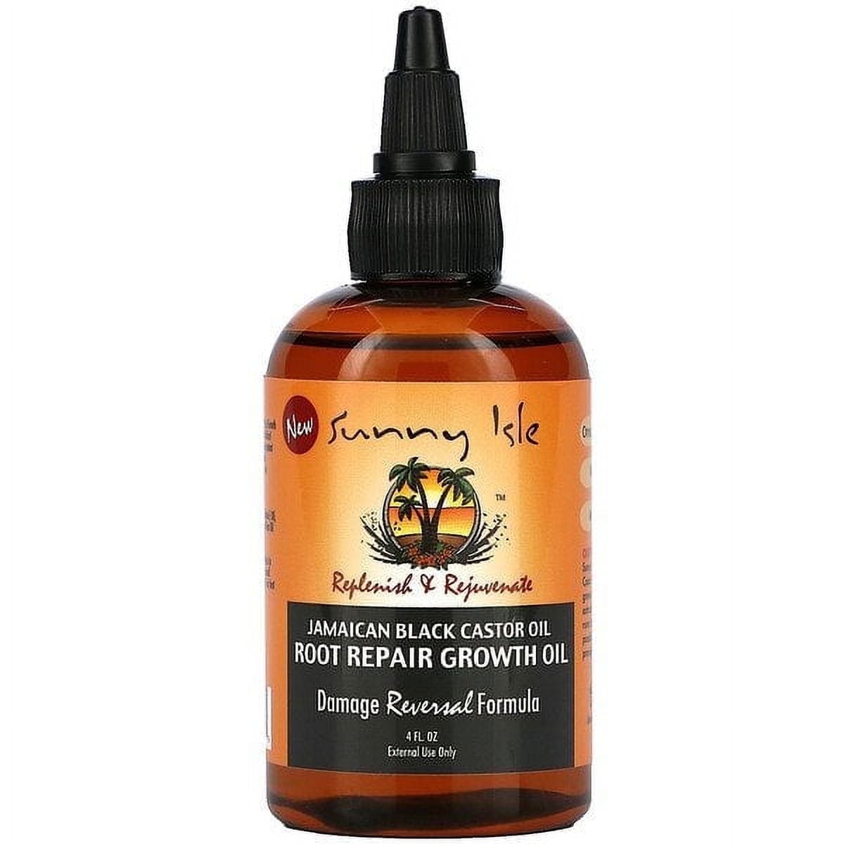 Sunny Isle Jamaican Black Castor Oil Root Repair Growth Oil, 4 Oz ...