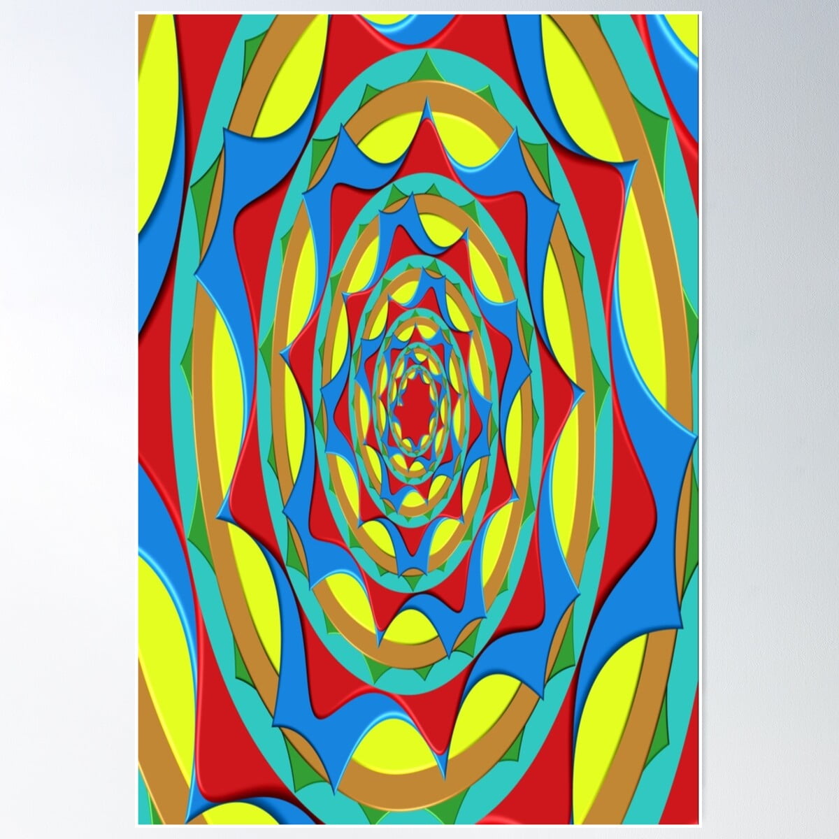 Sunny And Multicolored Geometric Tribal Pattern Based On Native ...