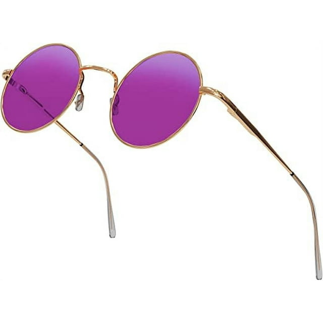 Sunny Pro Retro Round Sunglasses Small Colored Lens Hippie John Lennon ...