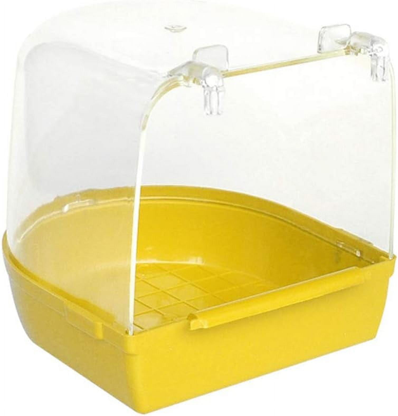Sunny Side Up: Bird Bath for Cage, Leak-proof PVC Hanging Bathtub, Non ...