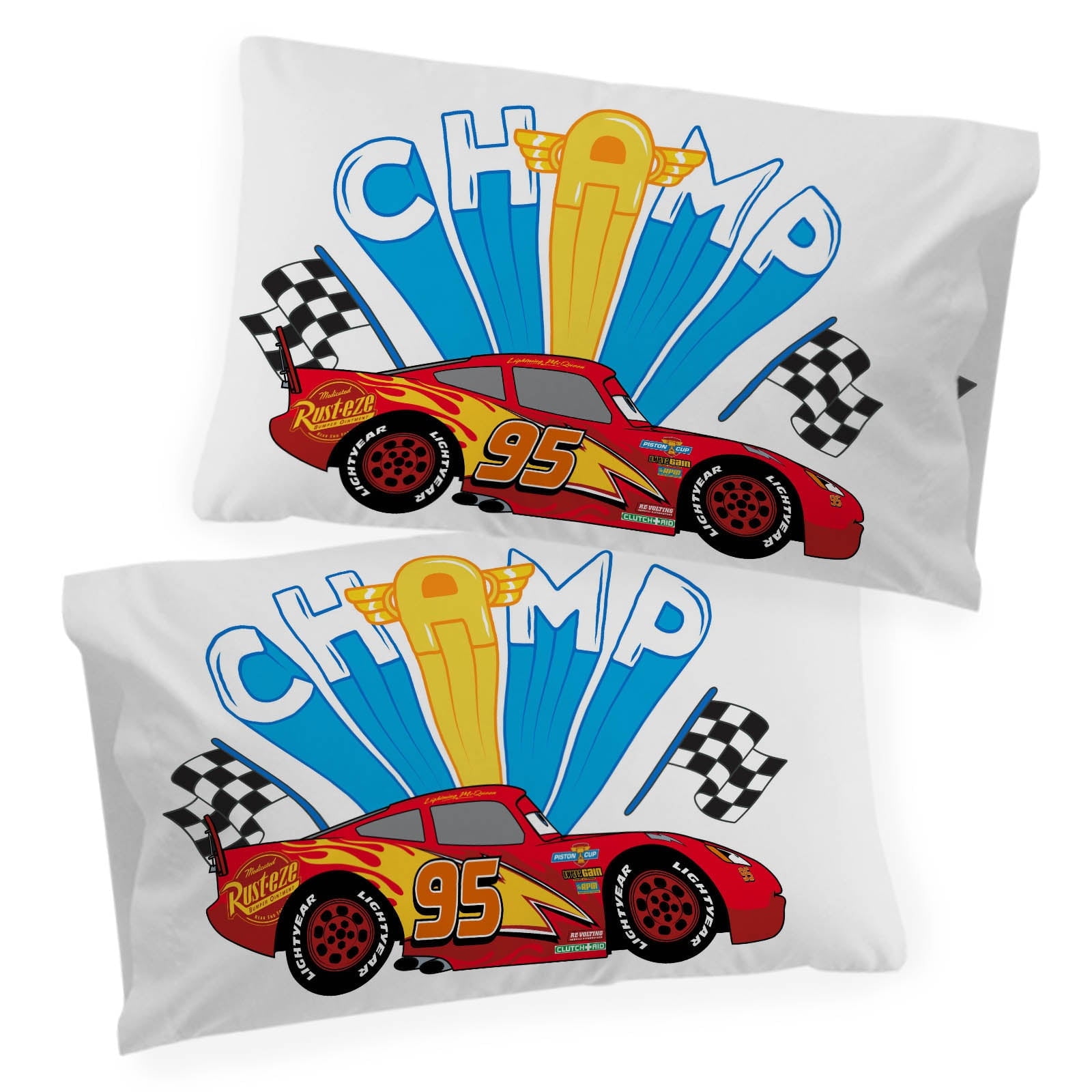 Sunny Side Up Disney Pixar Cars 2 Pack Pillowcase - Walmart.com