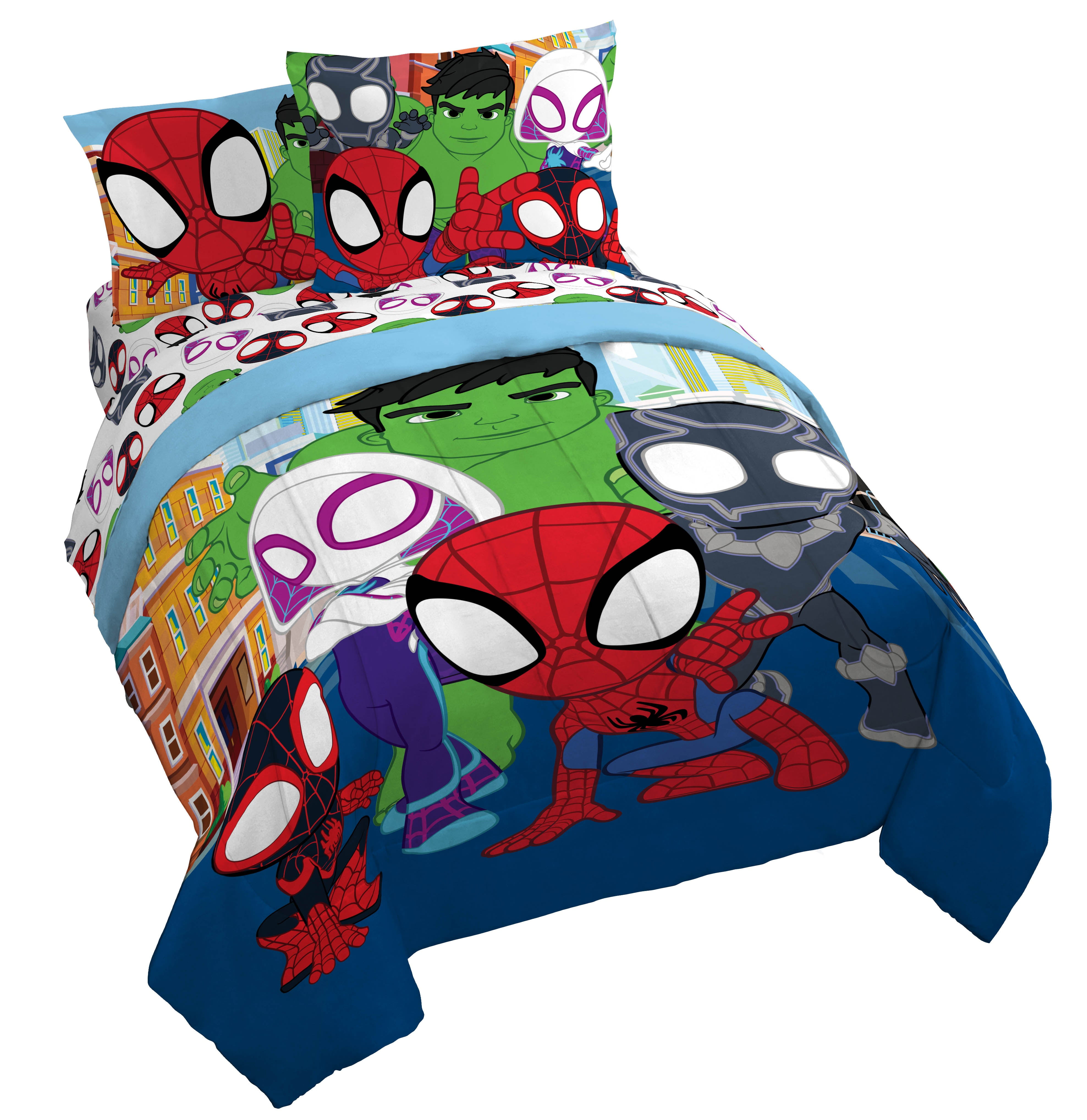 Jay Franco Spidey and His Amazing Friends Twin Bed Set, 4 Piece ...