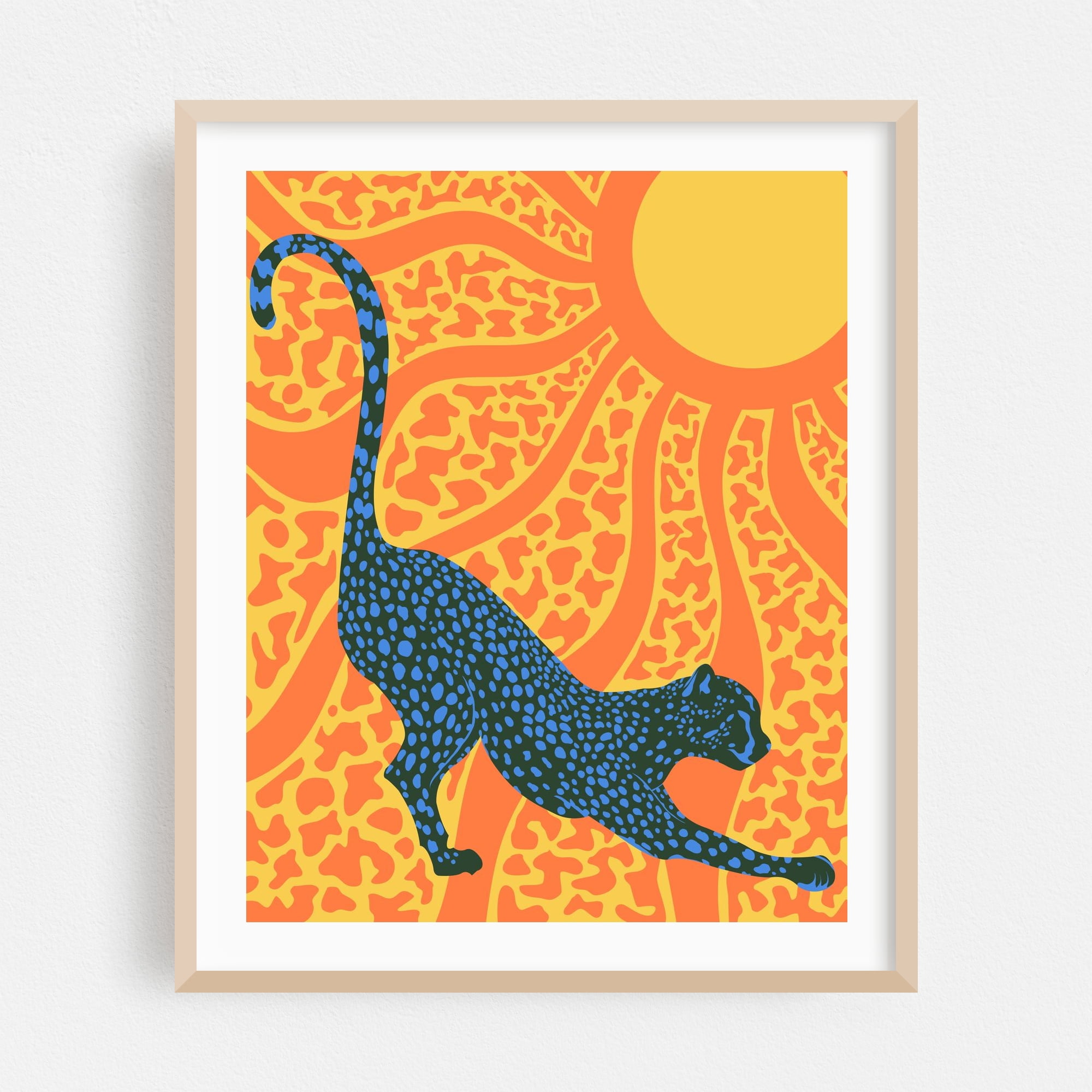 Sunny Stripes - India Digital Art Wildlife Psychedelic Modern Art ...
