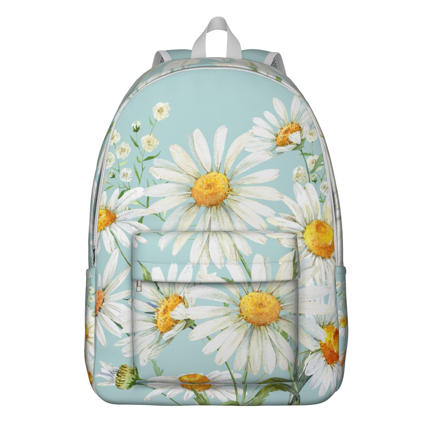 Sunny Sunflower Backpack - Golden Yellow Waterproof Bookbag, Retro ...