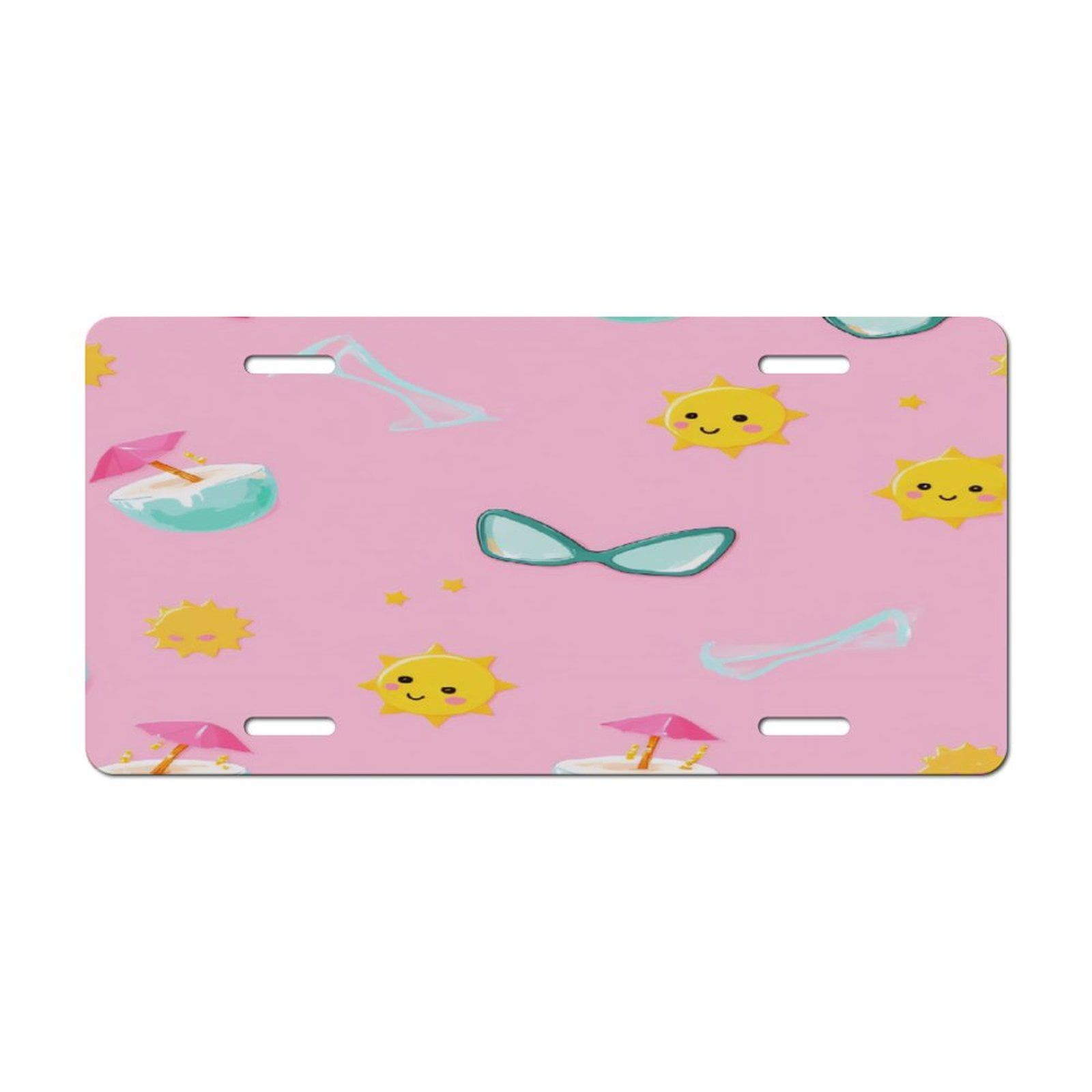 Sunny Sunglasses Coconuts Pattern License Plate Lightweight Aluminum ...