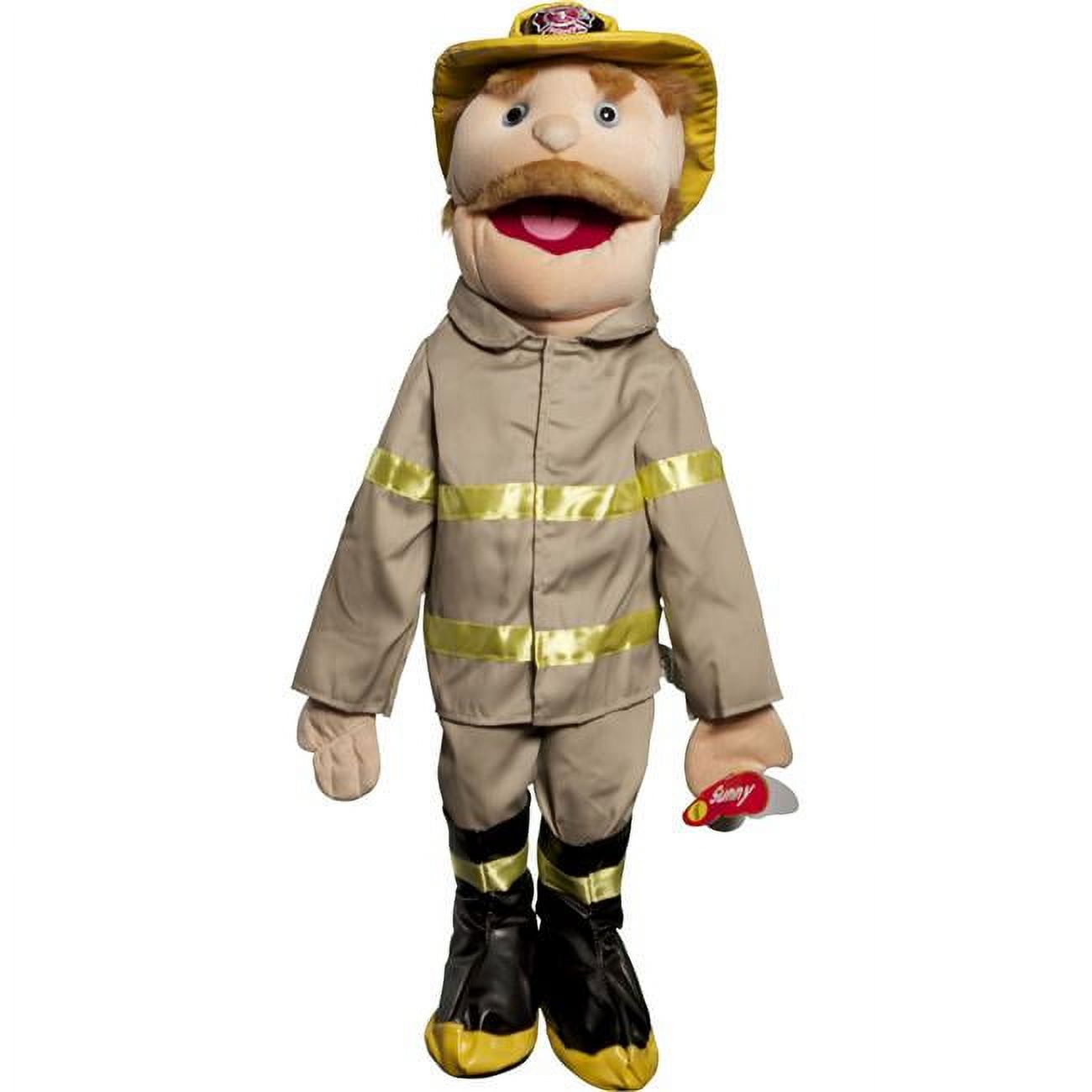 Sunny Toys 28 In. Full Body Puppet, Dad Firefighter with Movable Mouth ...