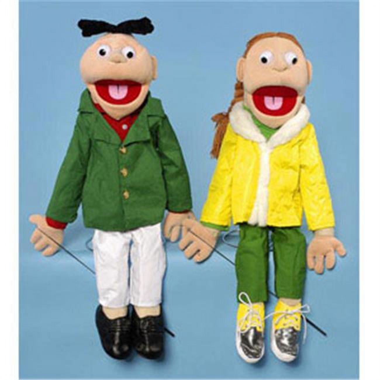 Sunny Toys GS2511 28 inch Girl In Yellow Jacket, Sculpted Face Puppet ...