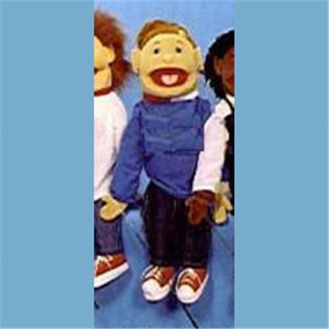 Sunny Toys 28" Yellow-Haired Girl In Blue Top Hand Slit Puppet ...