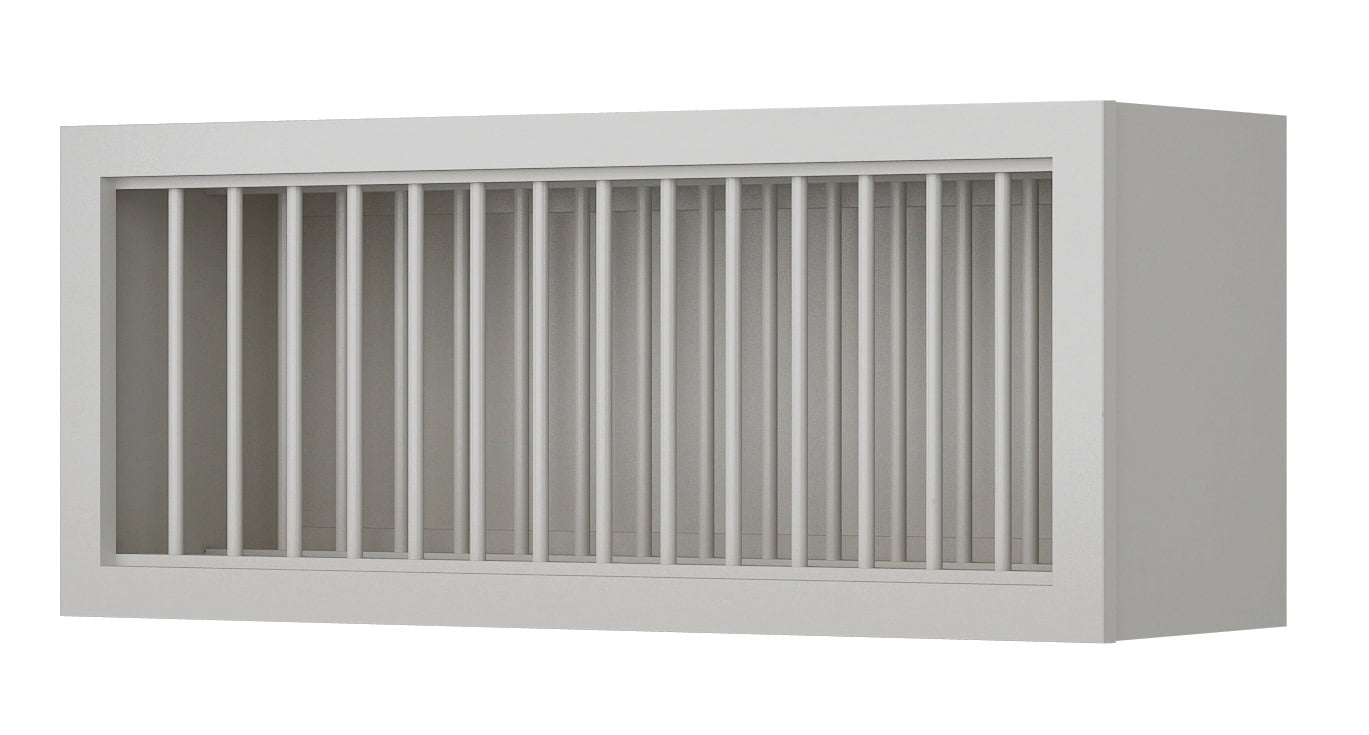 Sunny Wood Rlw3615pl-A Riley 36" X 15" Plate Holder Wall Cabinet ...