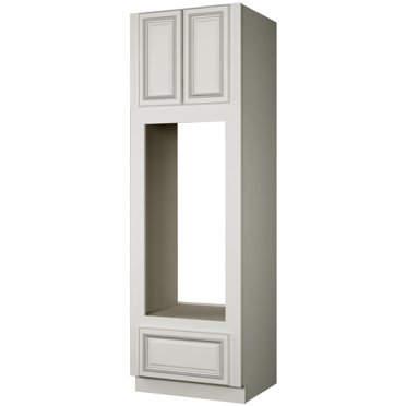 Sunny Wood Gsp3396ocd-A Grayson 33" Wide X 96" Tall Double Door Wall Oven Cabinet - Grey ...